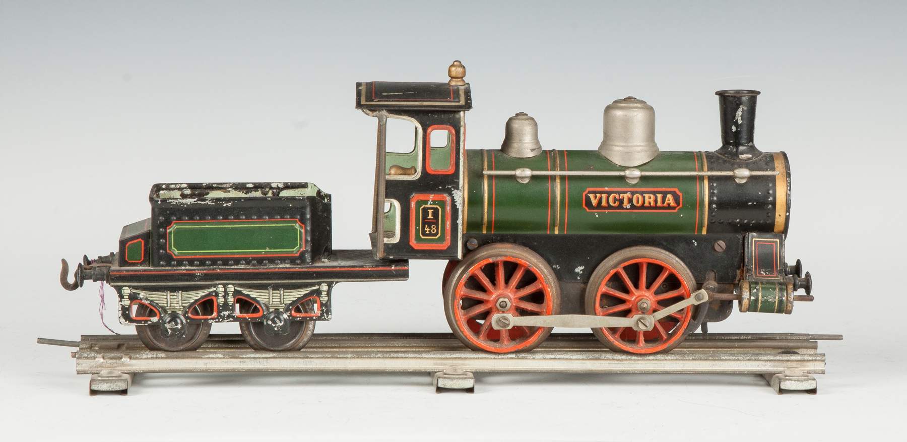 Bing Clockwork Engine & Tender, "Victoria" | Cottone Auctions
