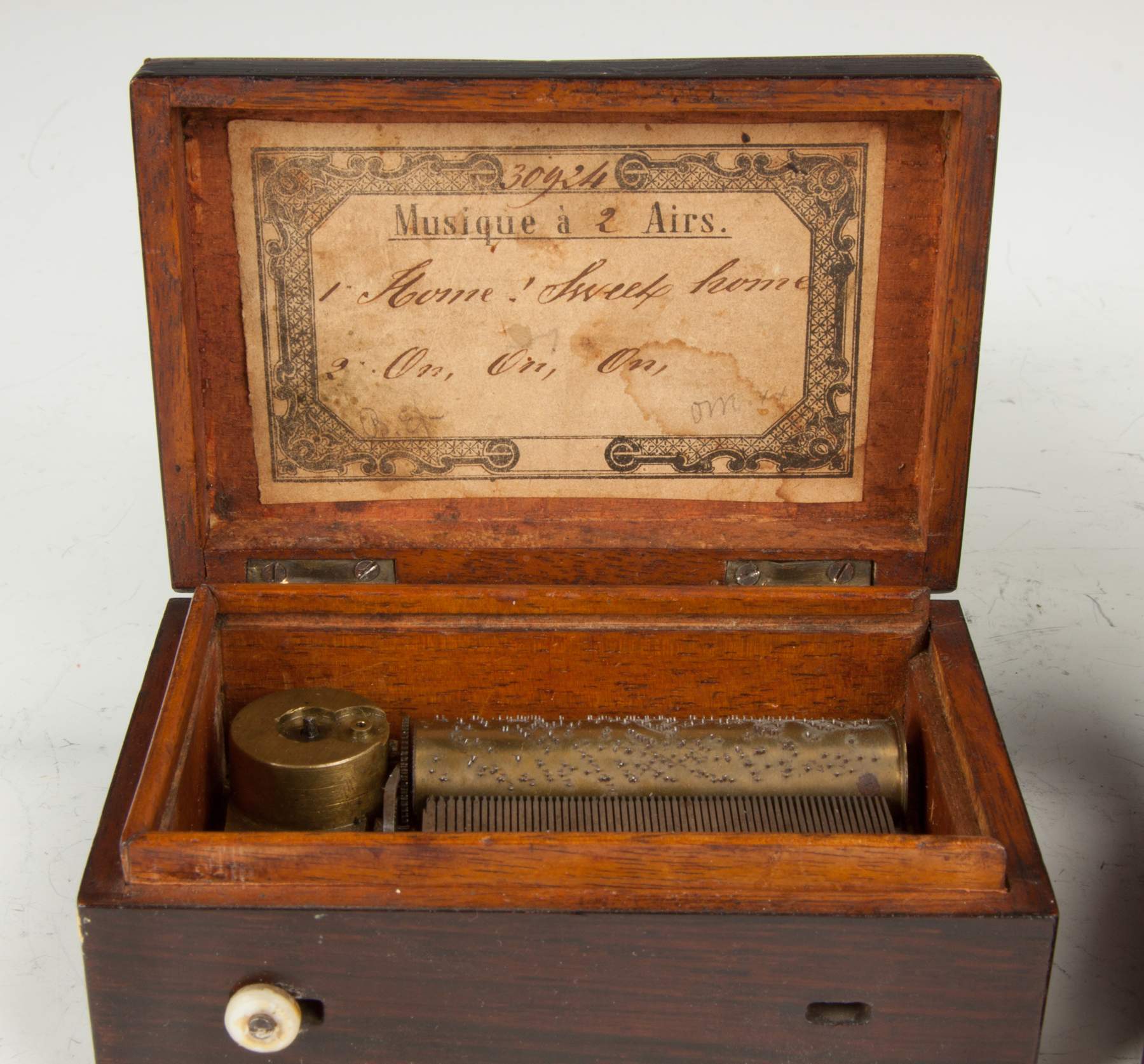 Two Miniature Music Boxes | Cottone Auctions