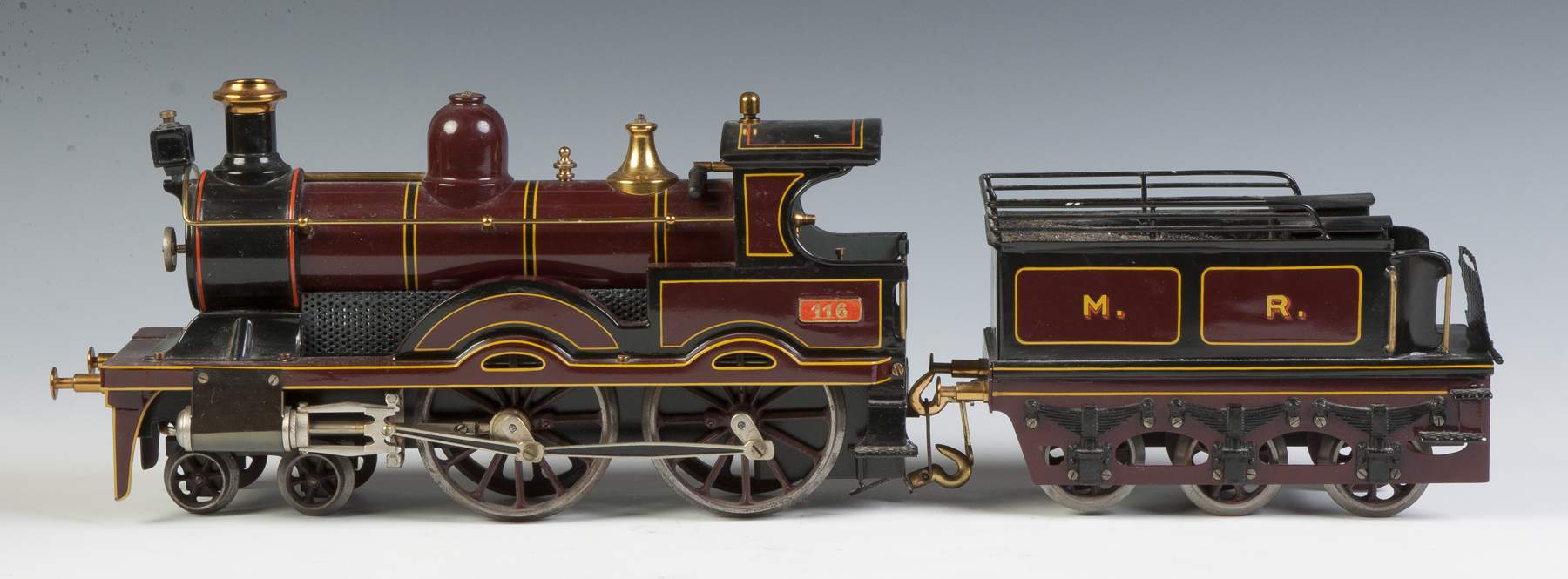 Bing Midland Railway Steam Engine #116 & Tender M.R. | Cottone Auctions