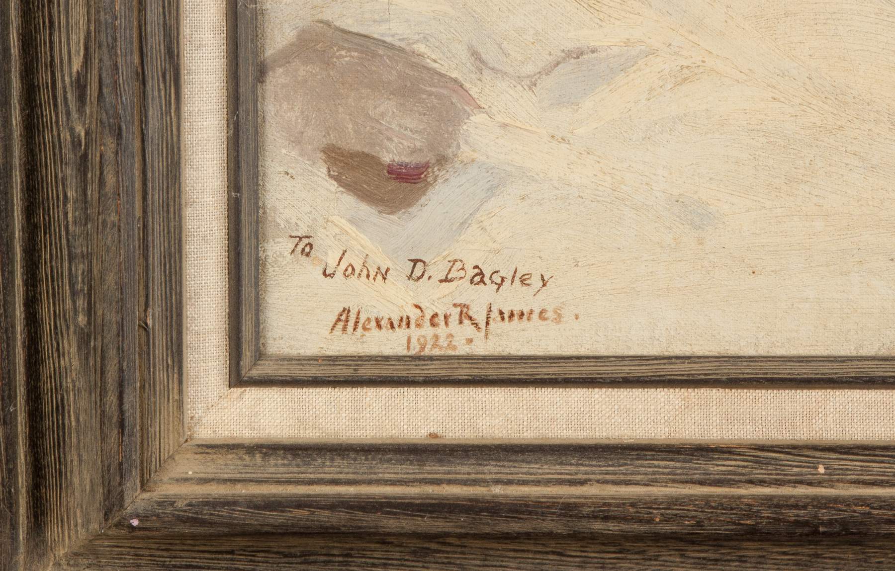 Alexander Robertson James (American, 1890-1946) Winter landscape ...