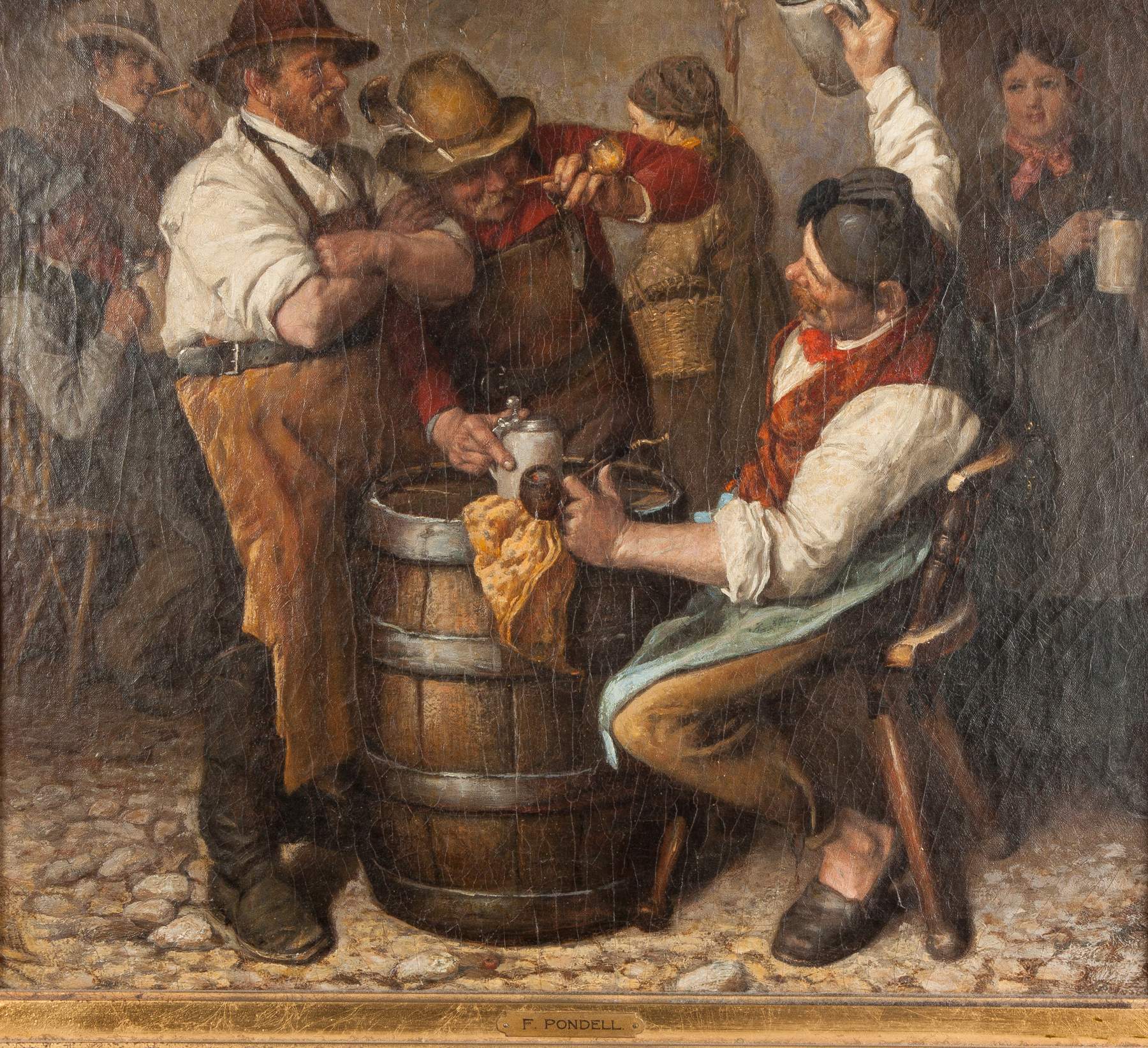 Friedrich Pondel (German, 1830 -) Tavern Scene | Cottone Auctions