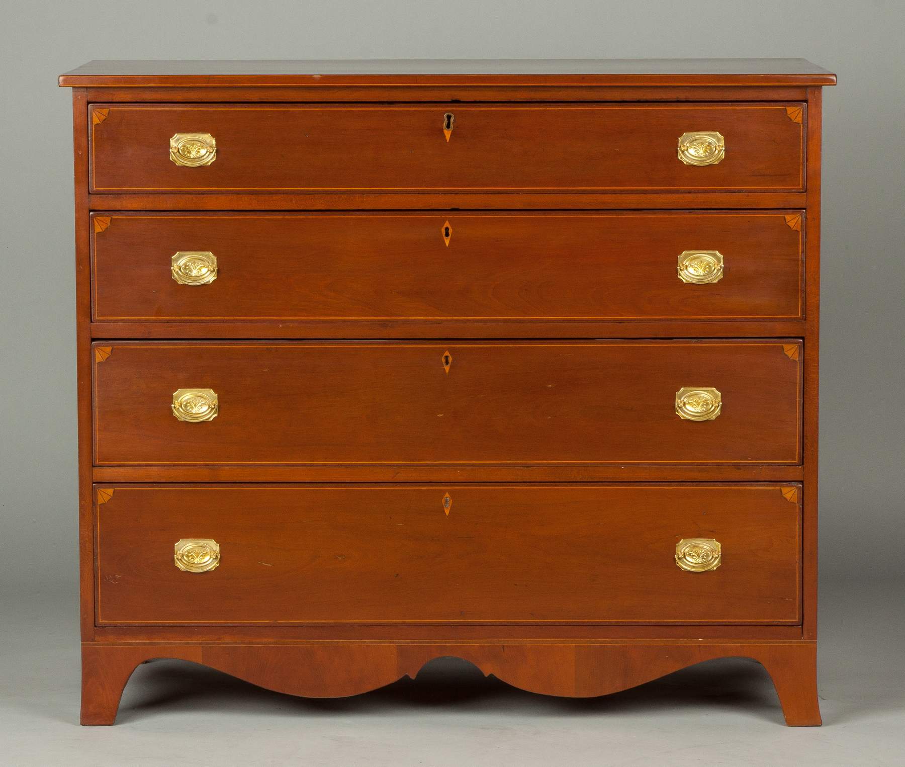 Hepplewhite Cherry Chest | Cottone Auctions