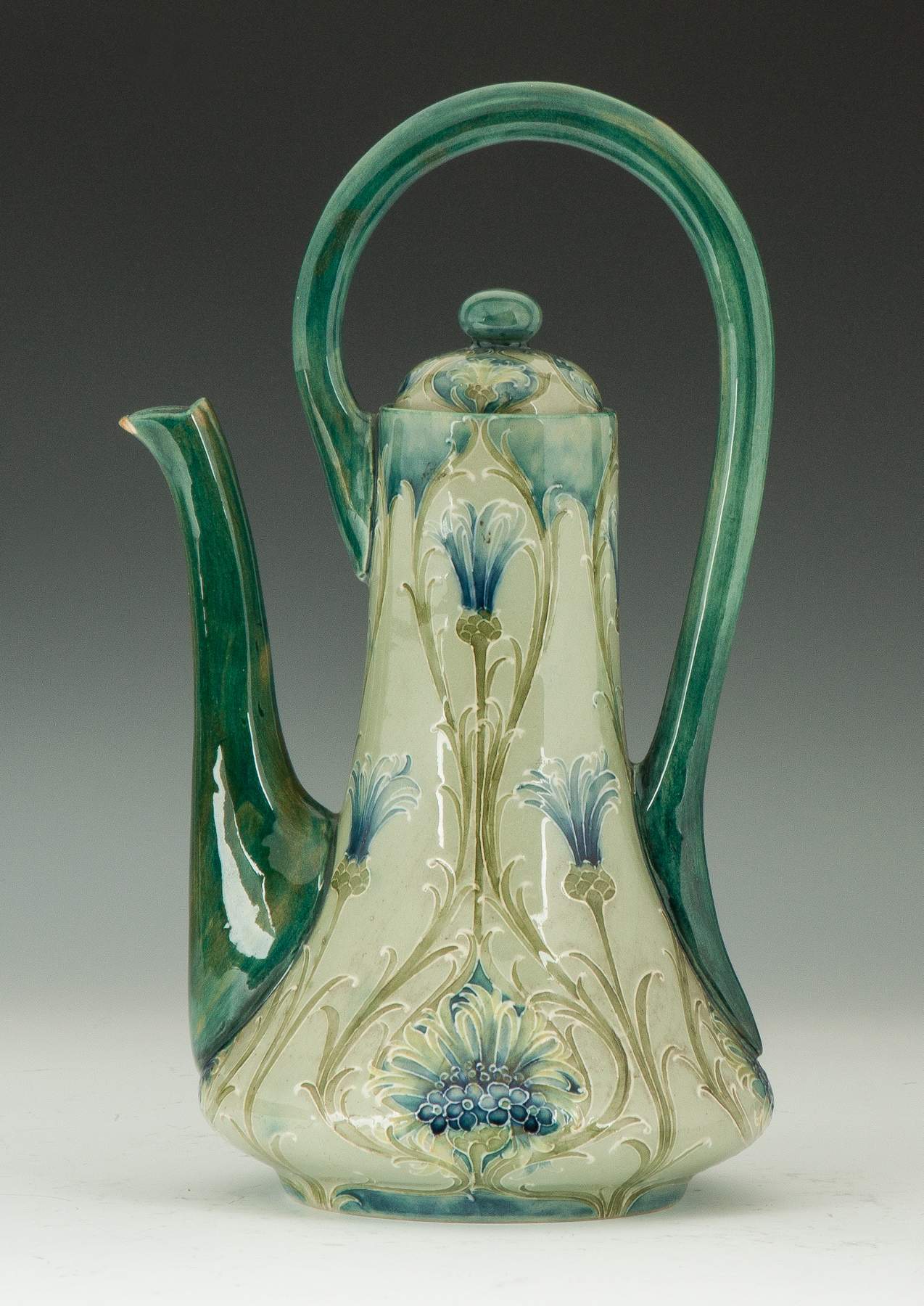 Moorcroft Cornflower Teapot | Cottone Auctions