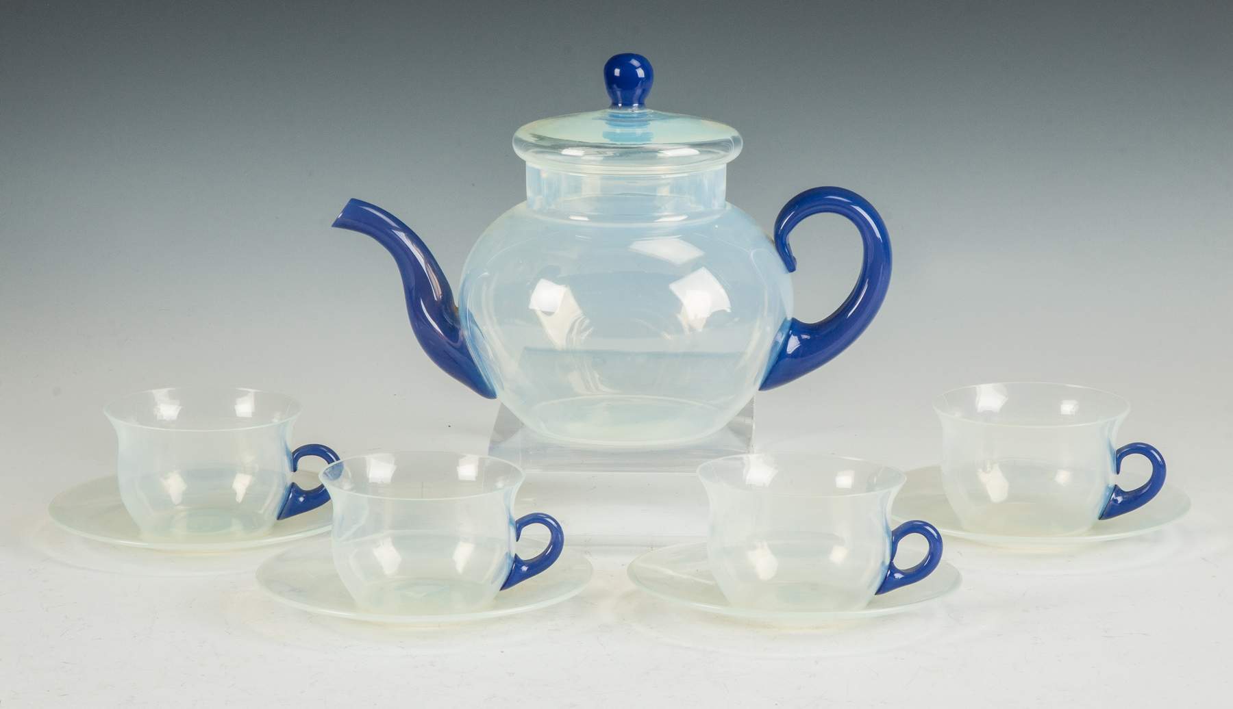 Fry Glass Tea Set | Cottone Auctions