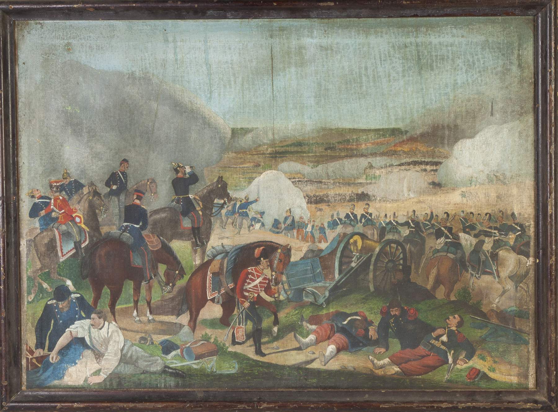 Painting of Military Battle | Cottone Auctions
