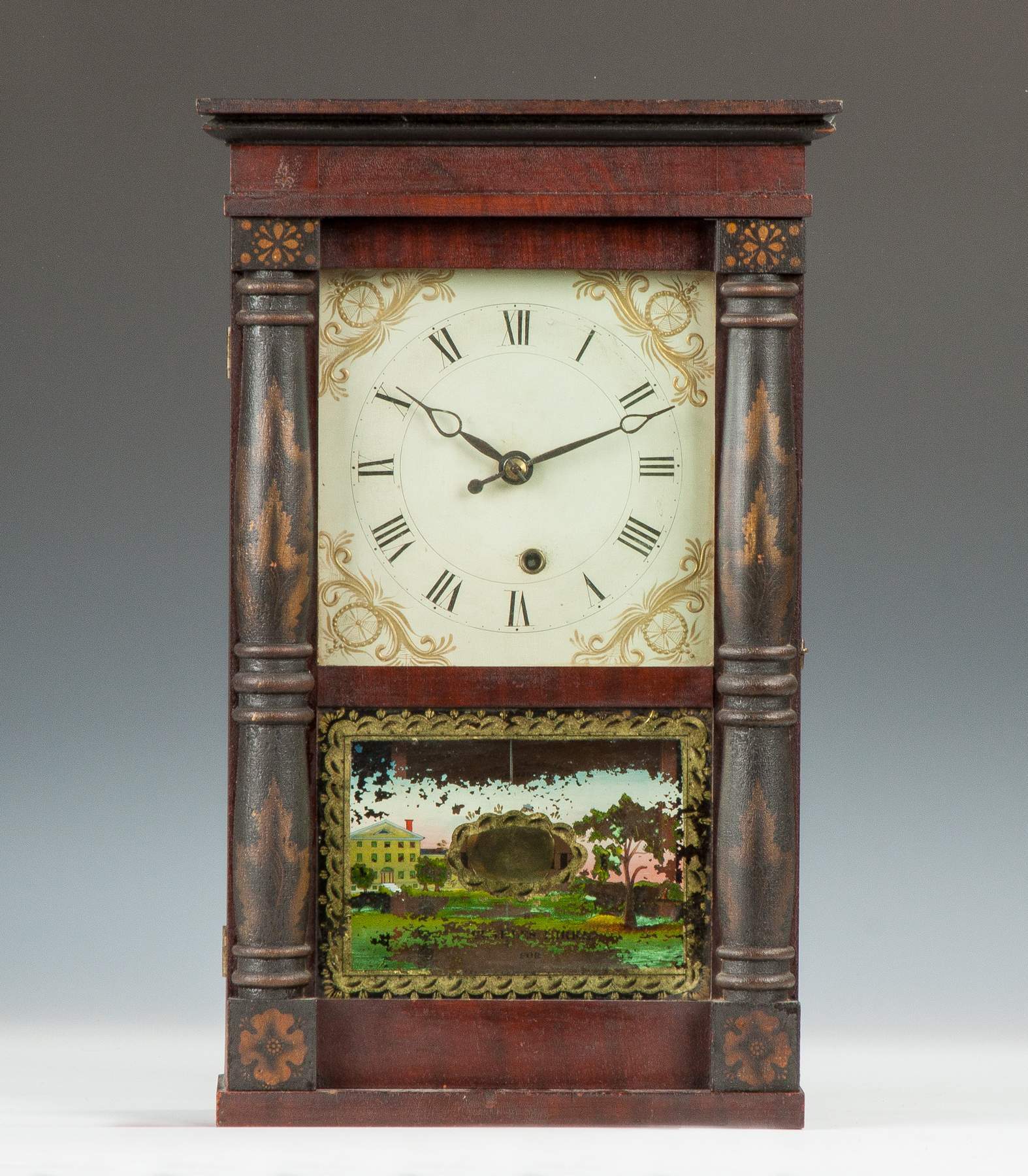 Miniature Charles Kirke for George Mitchell Stenciled Column Shelf ...