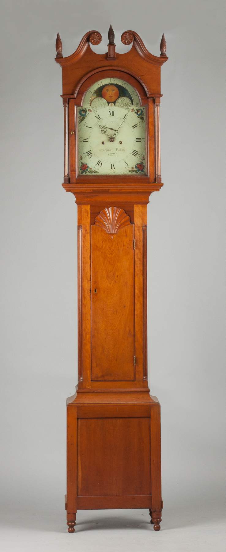 Solomon Parke Tall Case Clock, Philadelphia, PA | Cottone Auctions