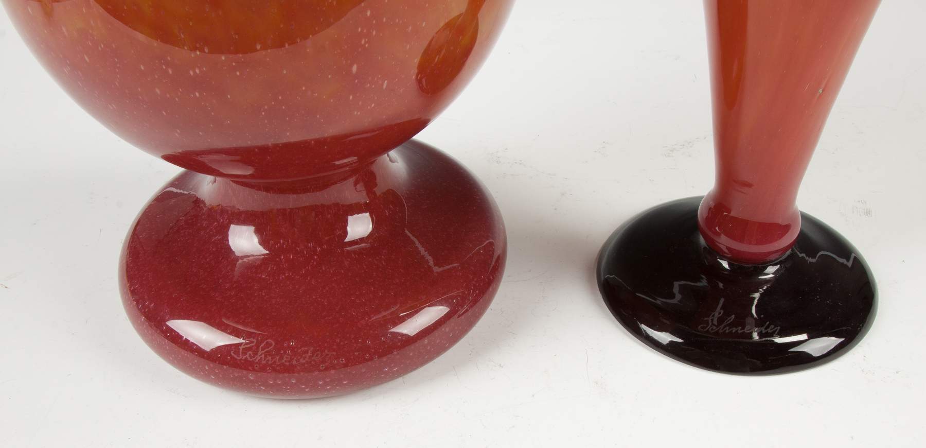Schneider Art Glass Vases | Cottone Auctions