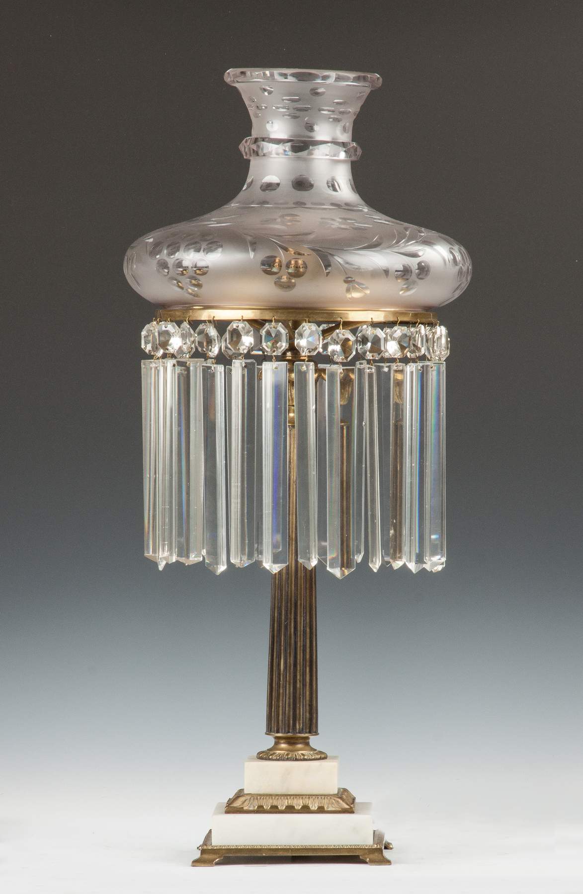 Brass & Marble Sinumbra Lamp | Cottone Auctions