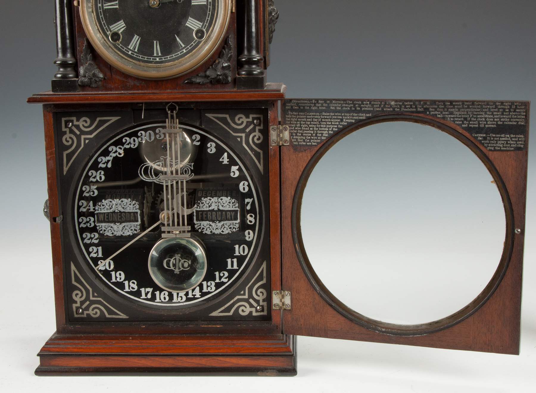 Ithaca 3 1/2 Parlor Shelf Clock | Cottone Auctions