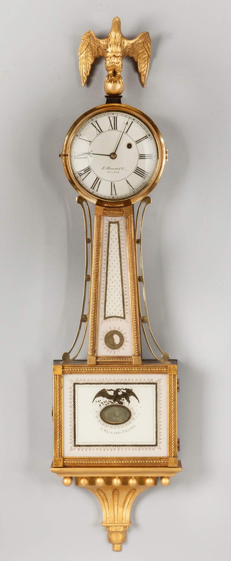E. Howard & Co. Boston, Reissue Presentation Banjo Clock, S. Willard ...