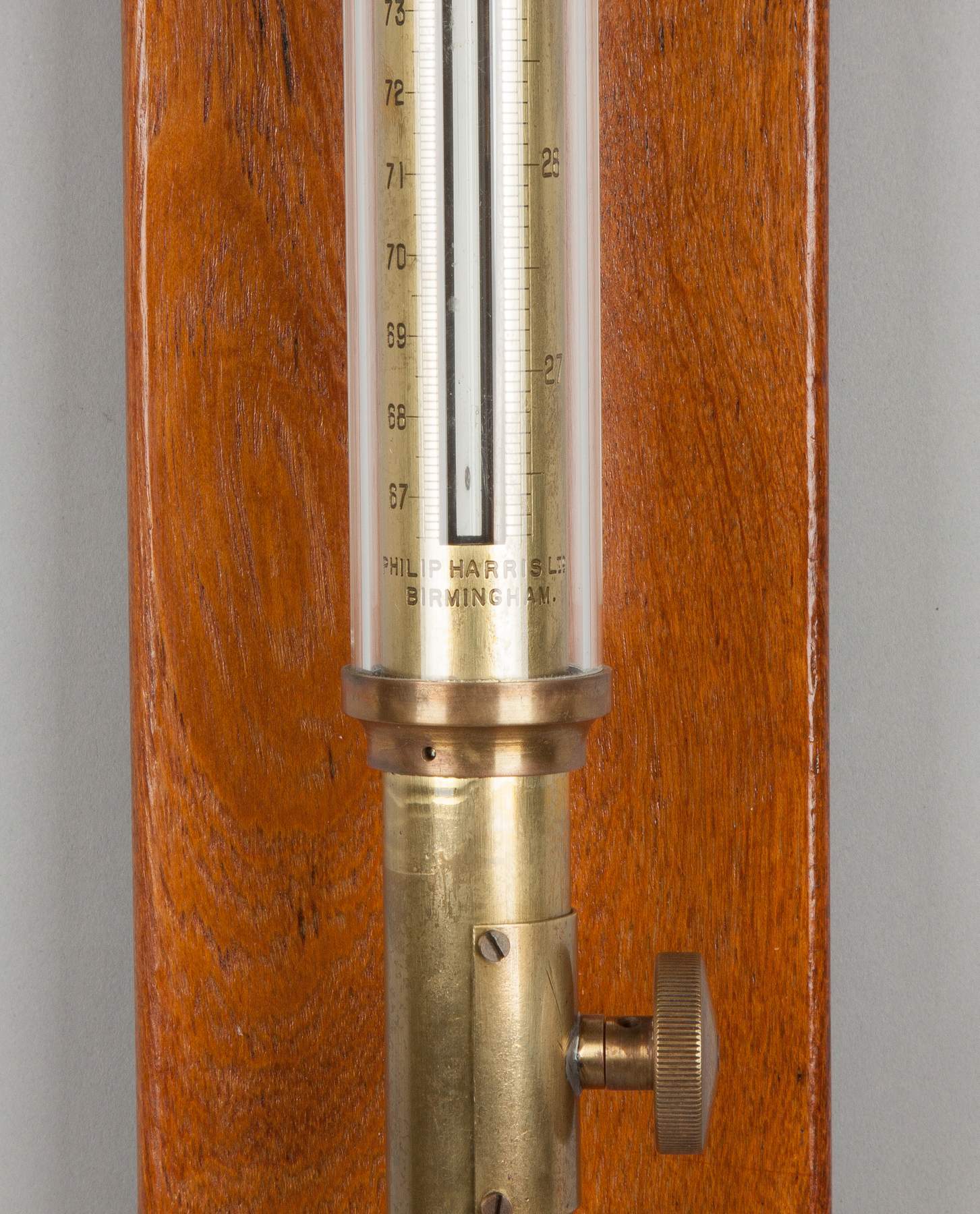 Philip Harris LTD Birmingham England Brass Gimbal Barometer | Cottone ...