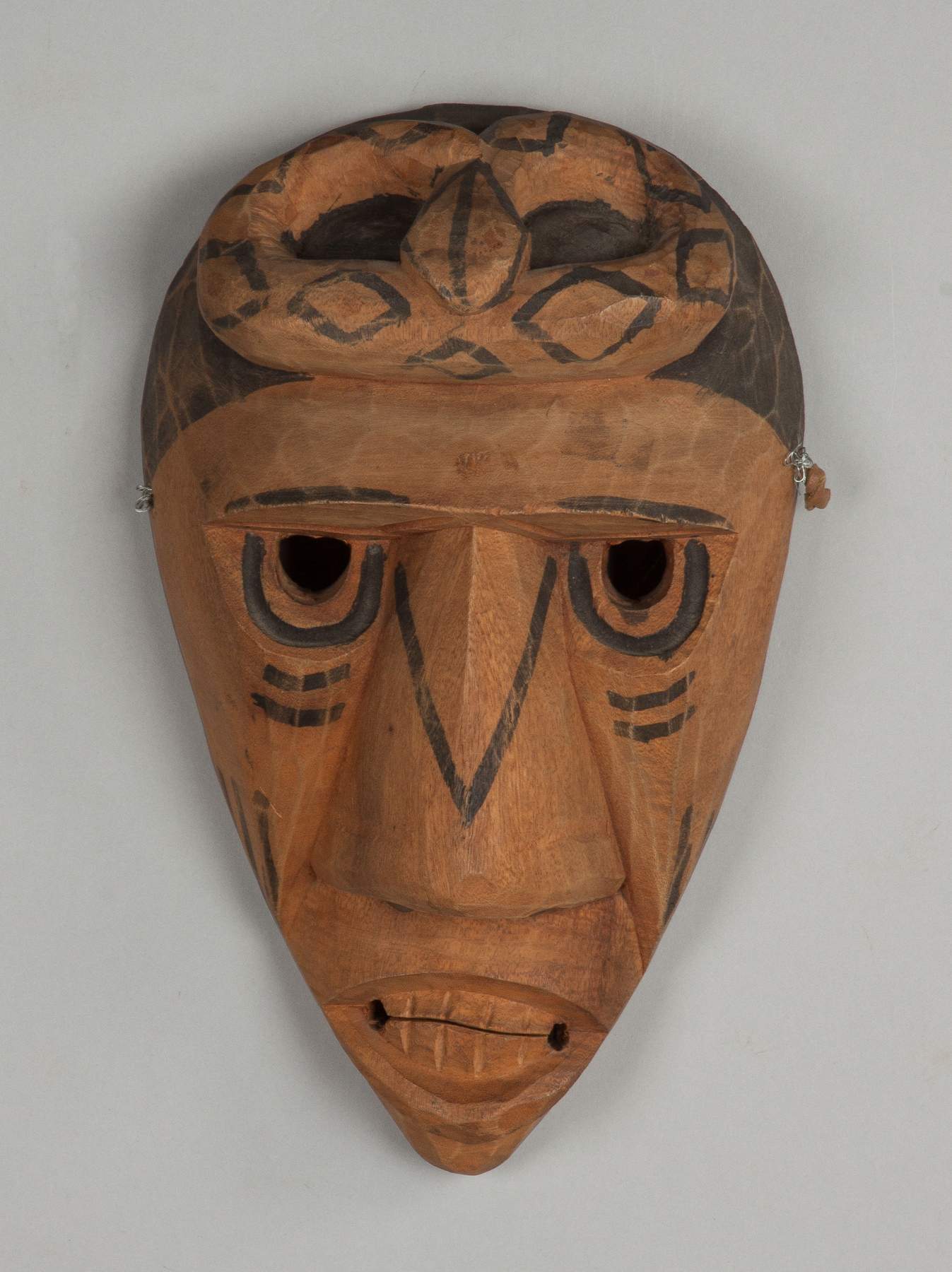 Cherokee Carved Mask with Snake | Cottone Auctions
