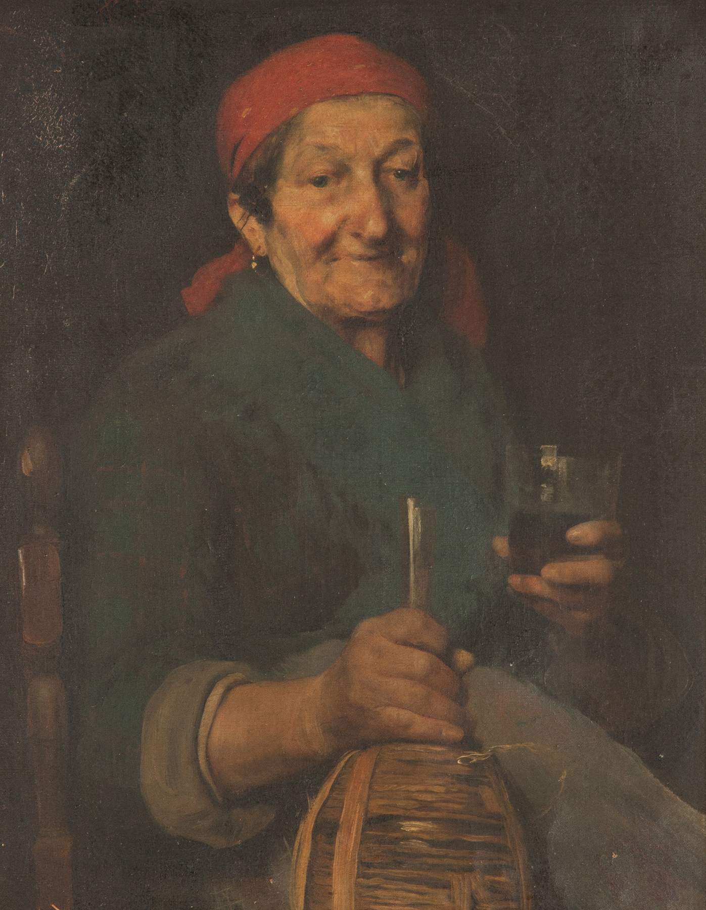 Federico Andreotti (Italian, 1847-1930) Two Portraits of Wine Tasters ...