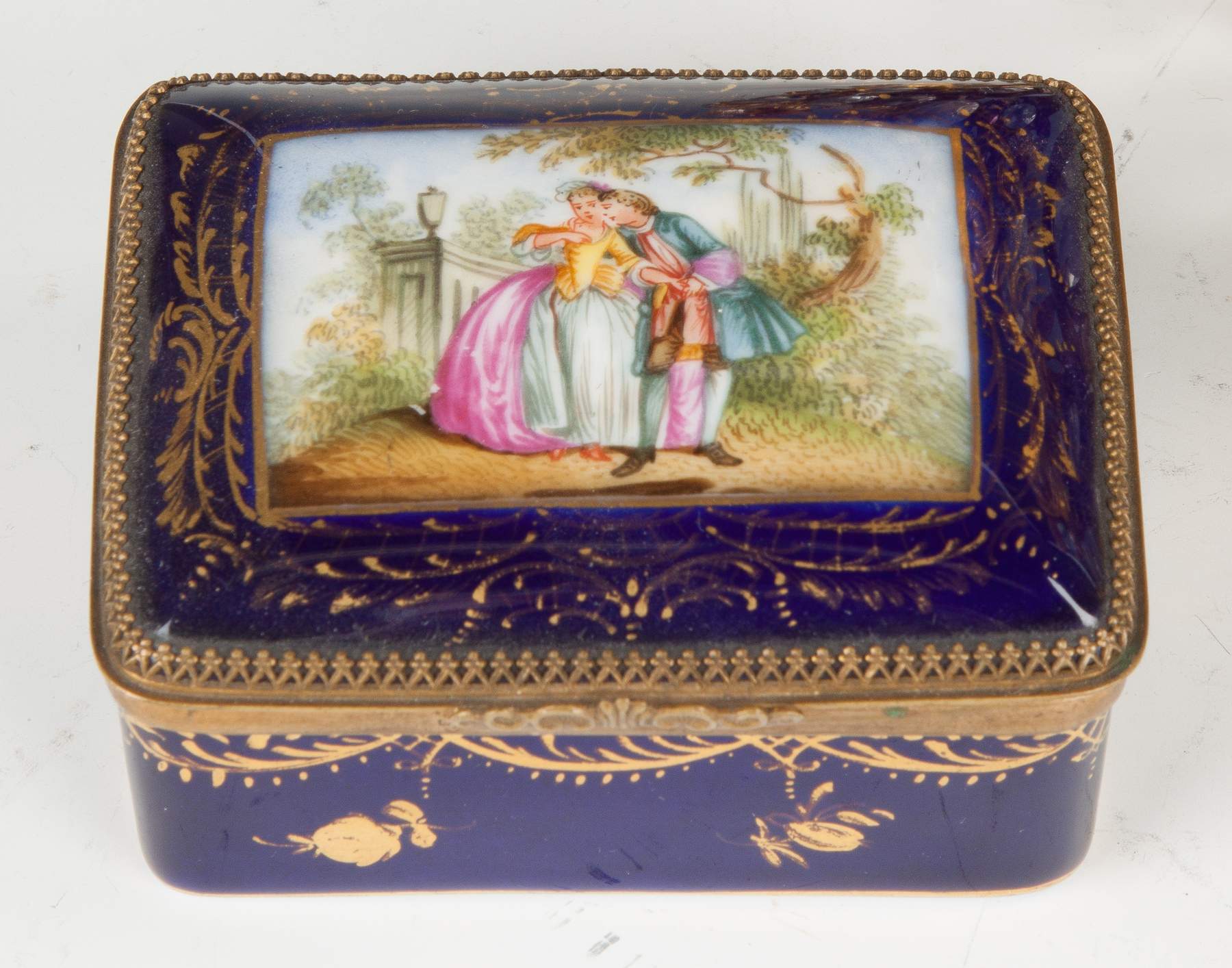 Brass Box, Jeweled Tiara & Enameled Box | Cottone Auctions