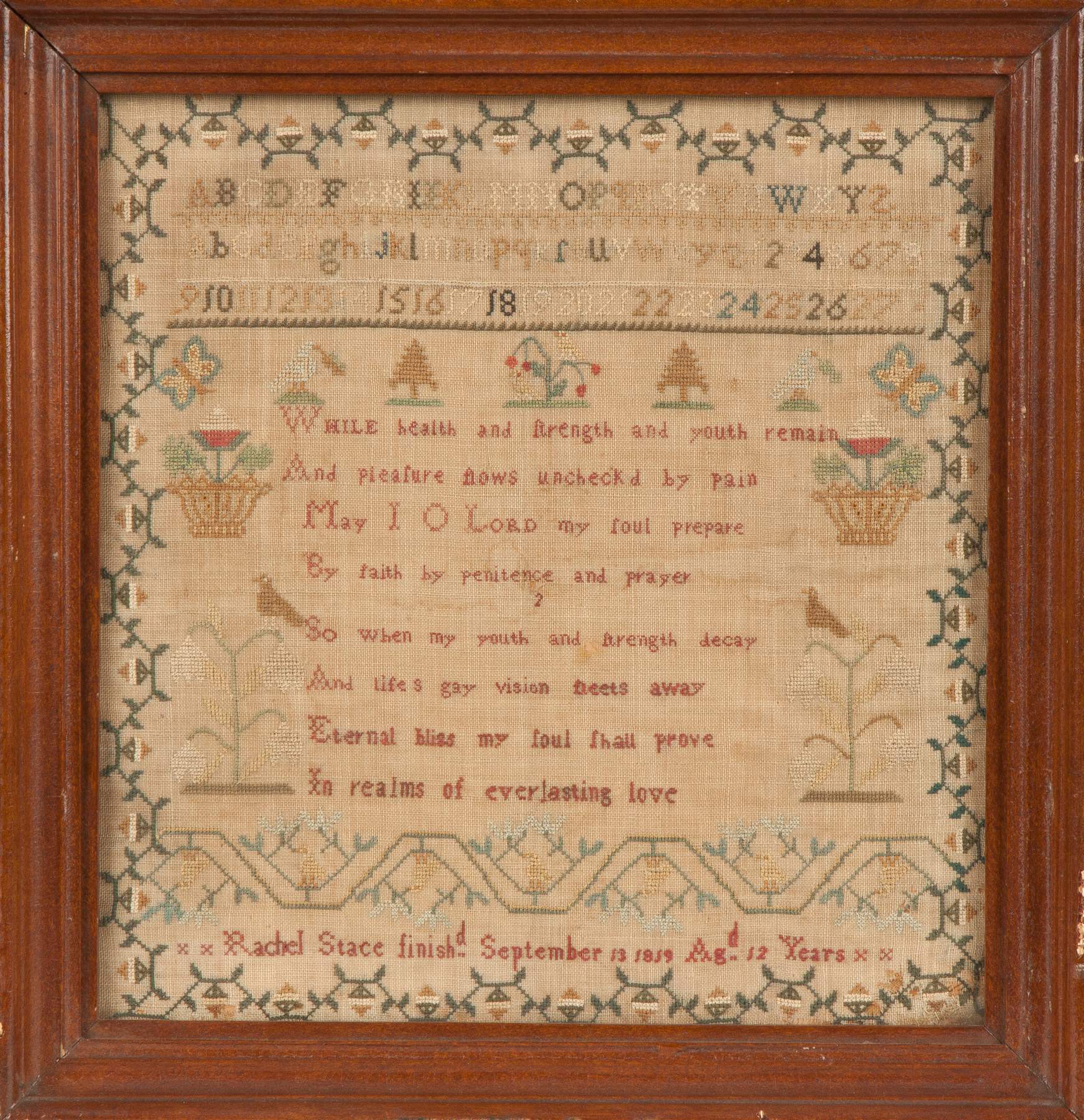 American Needlework Sampler | Cottone Auctions