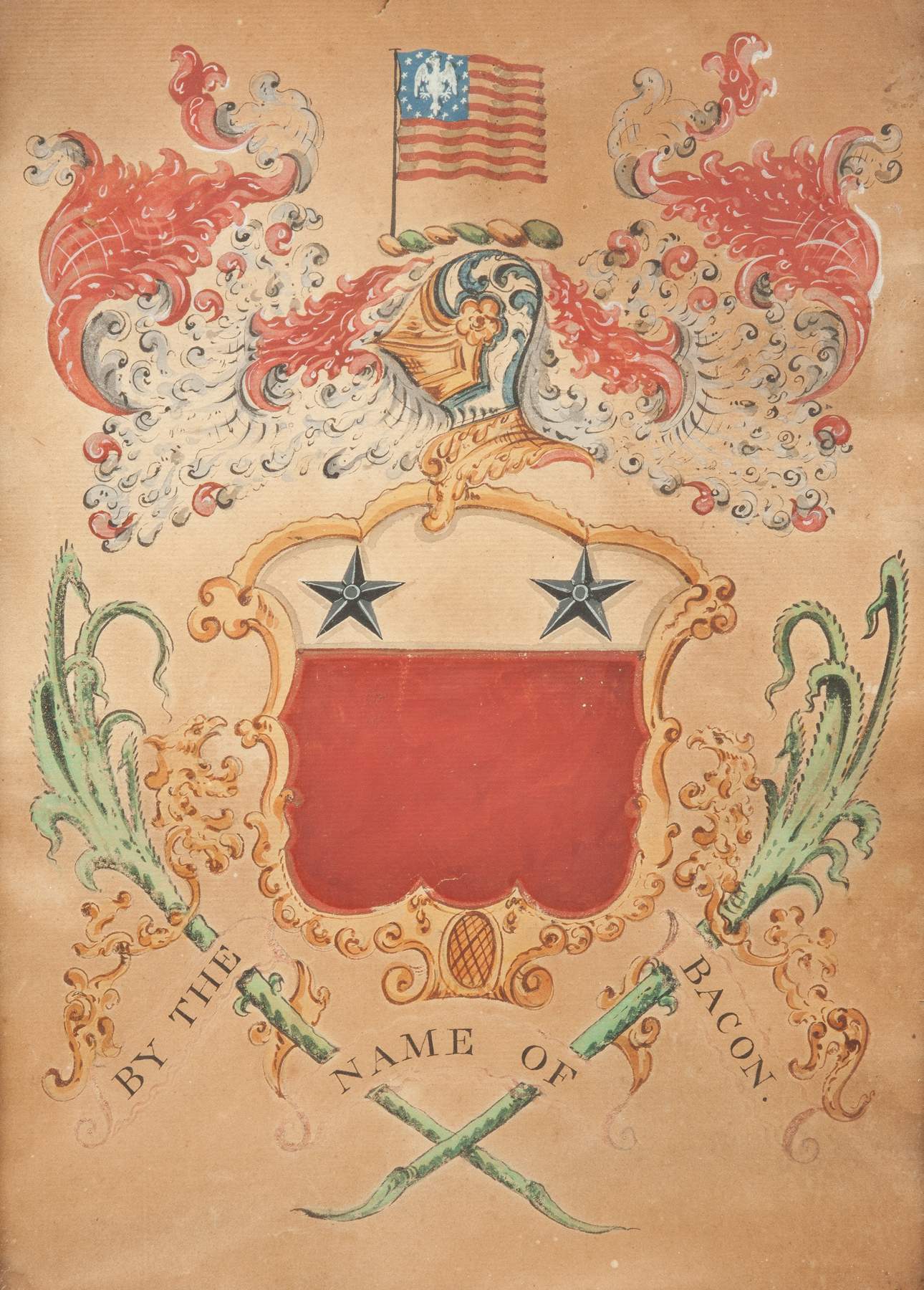 The Bacon Family Coat of Arms | Cottone Auctions