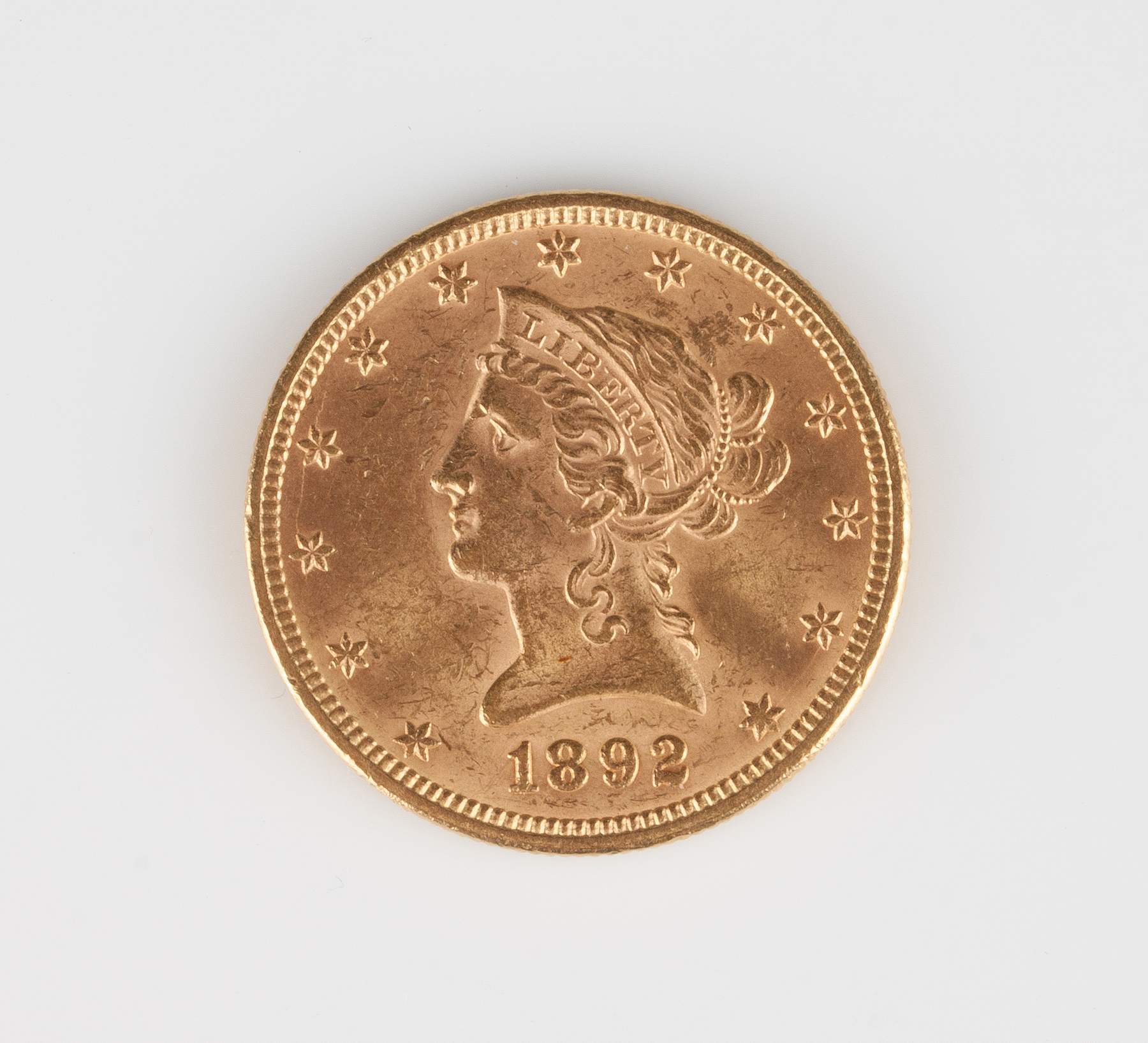 Liberty Ten Dollar Gold Coin, 1892 | Cottone Auctions