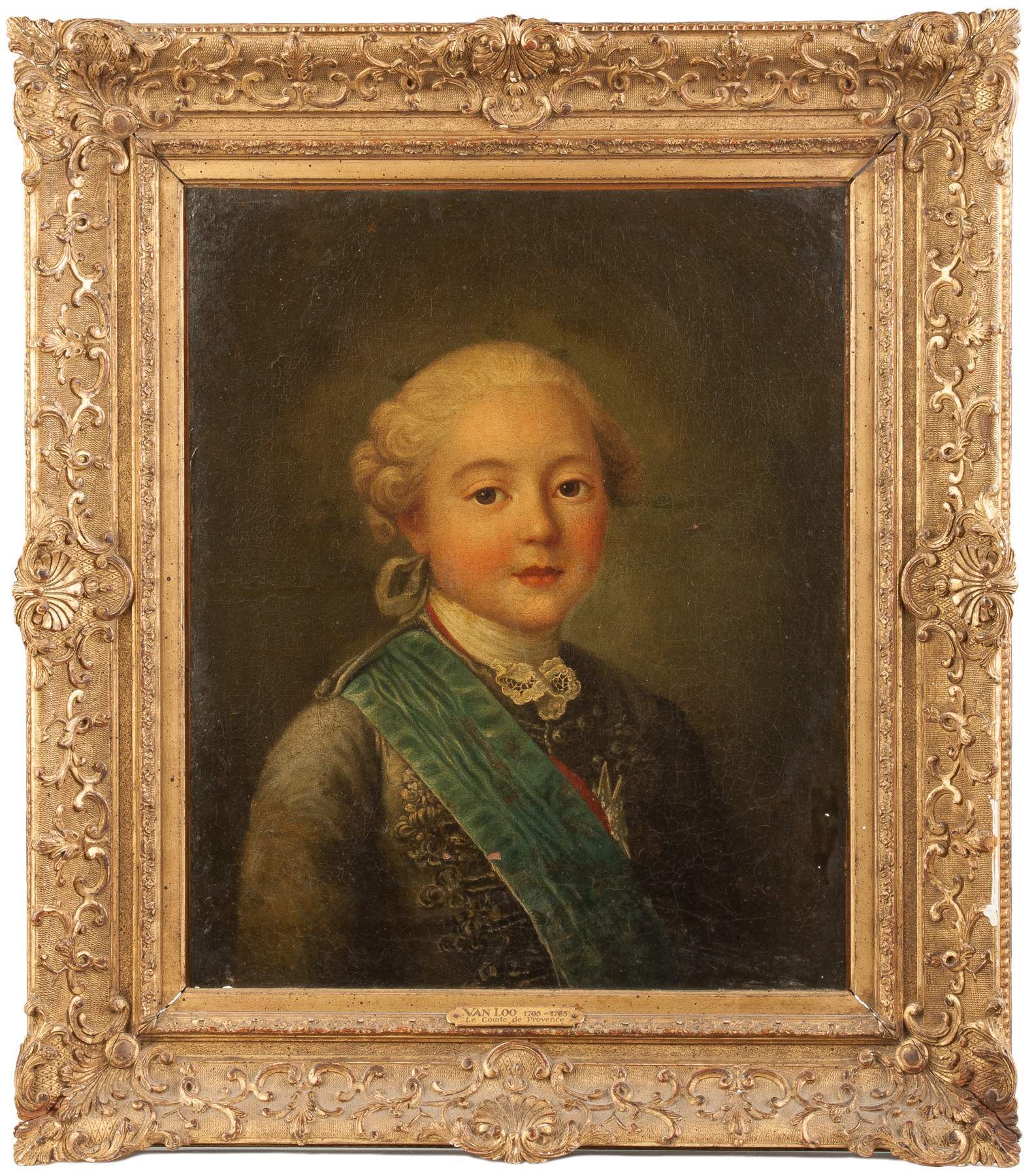 Attr. to Charles-Andre Van Loo (French, 1705-1765) "Le Comte de ...