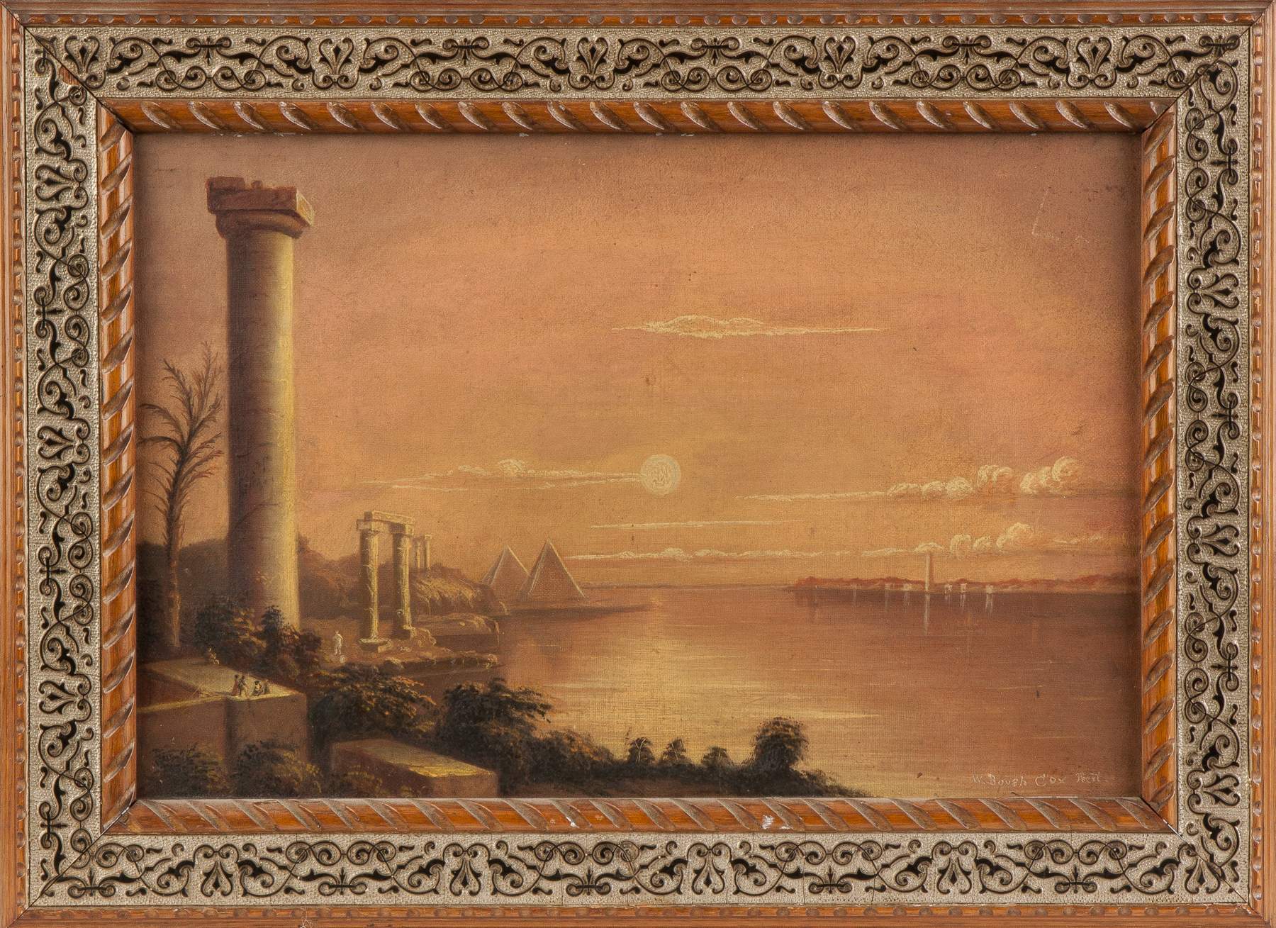 W. Bough Cox, Painting of Ruins | Cottone Auctions