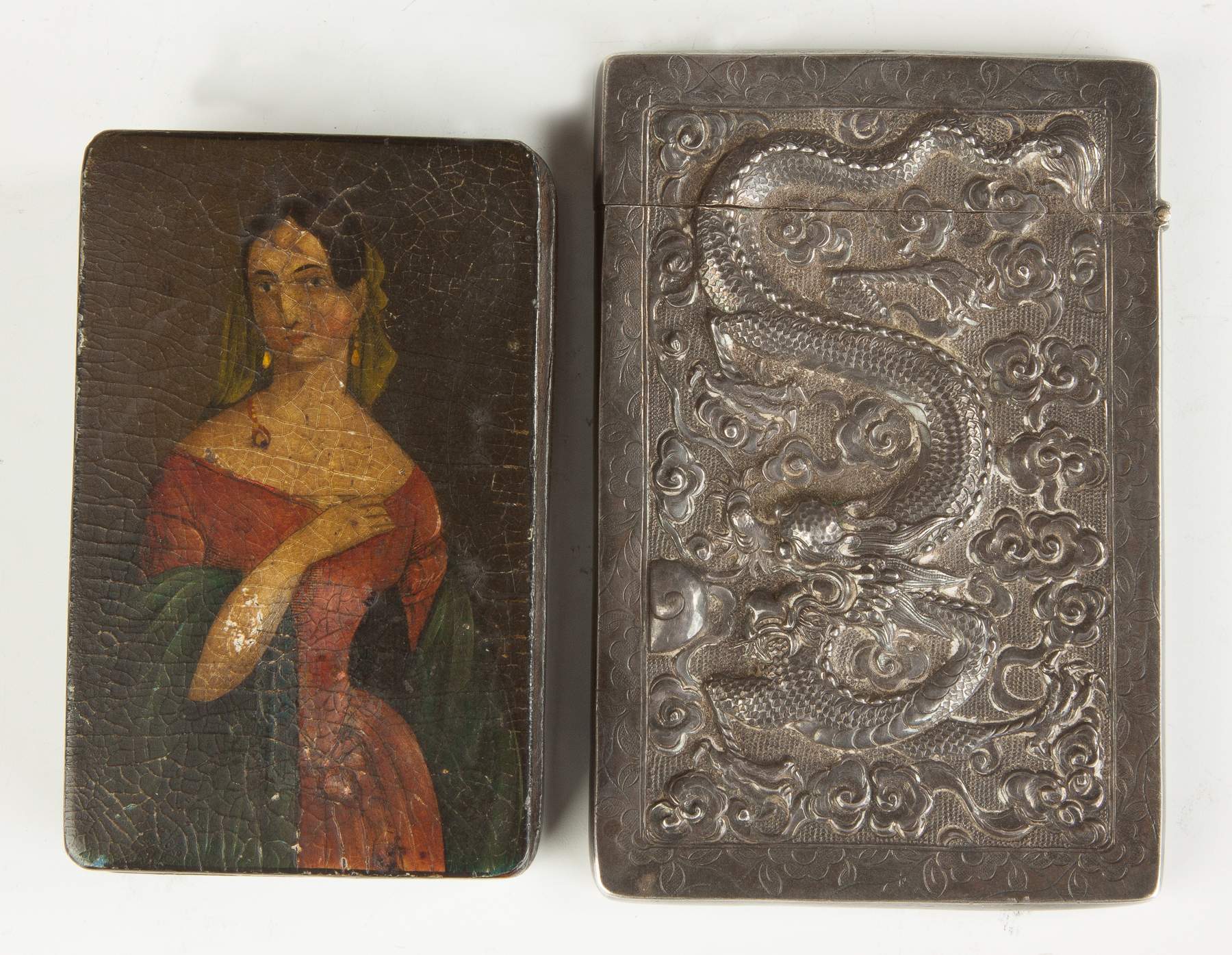 Victorian Snuff Box & Chinese Silver Card Case | Cottone Auctions