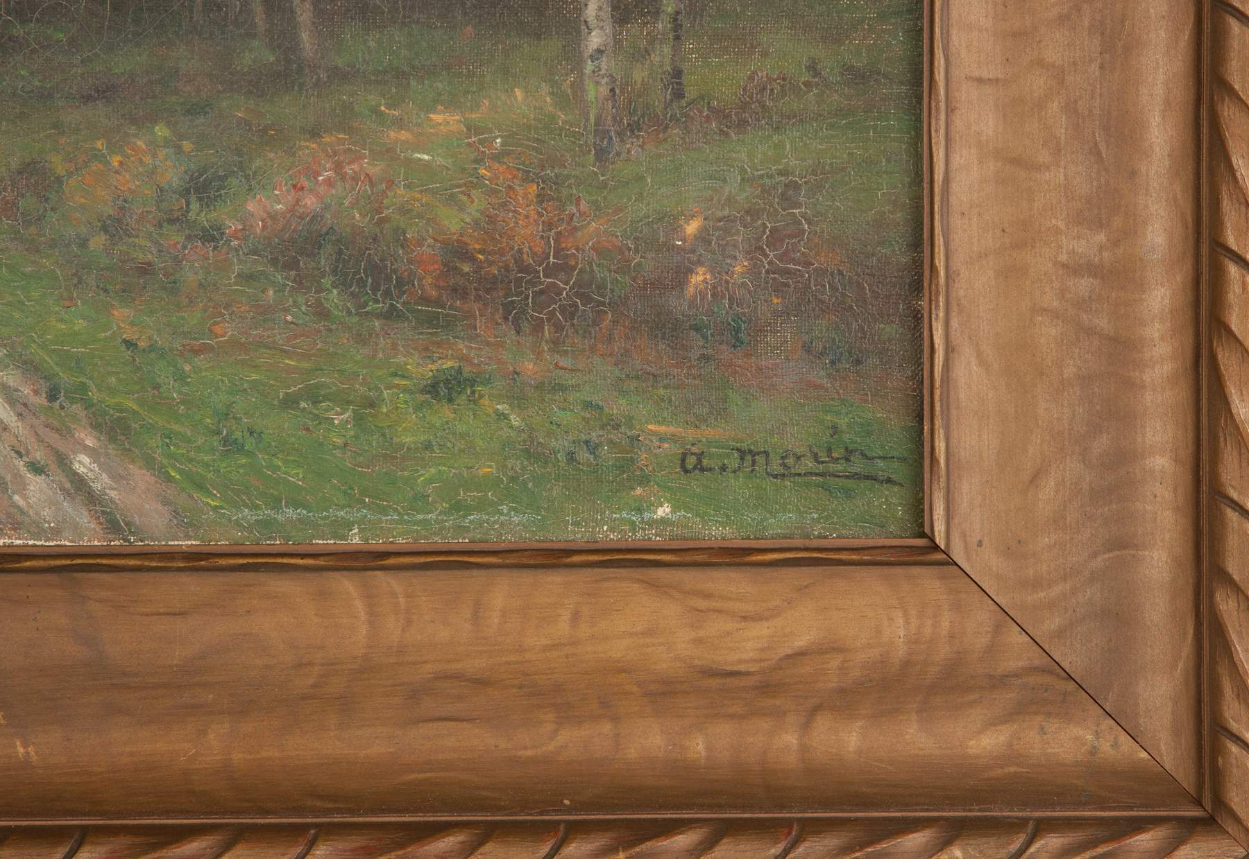 Adolphe Morin (French, 1841-1880) Landscape, Path with sheep | Cottone ...