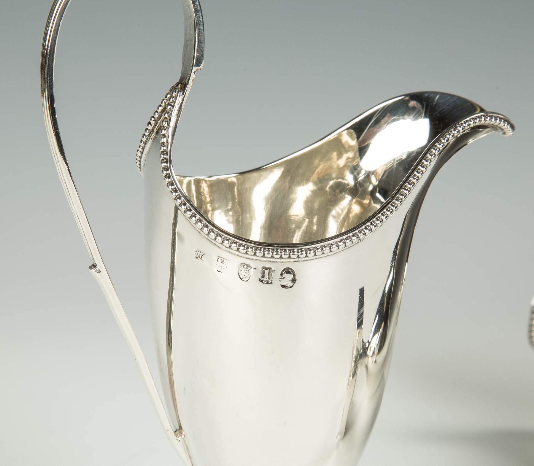 Two Hester Bateman Sterling Silver Creamers | Cottone Auctions