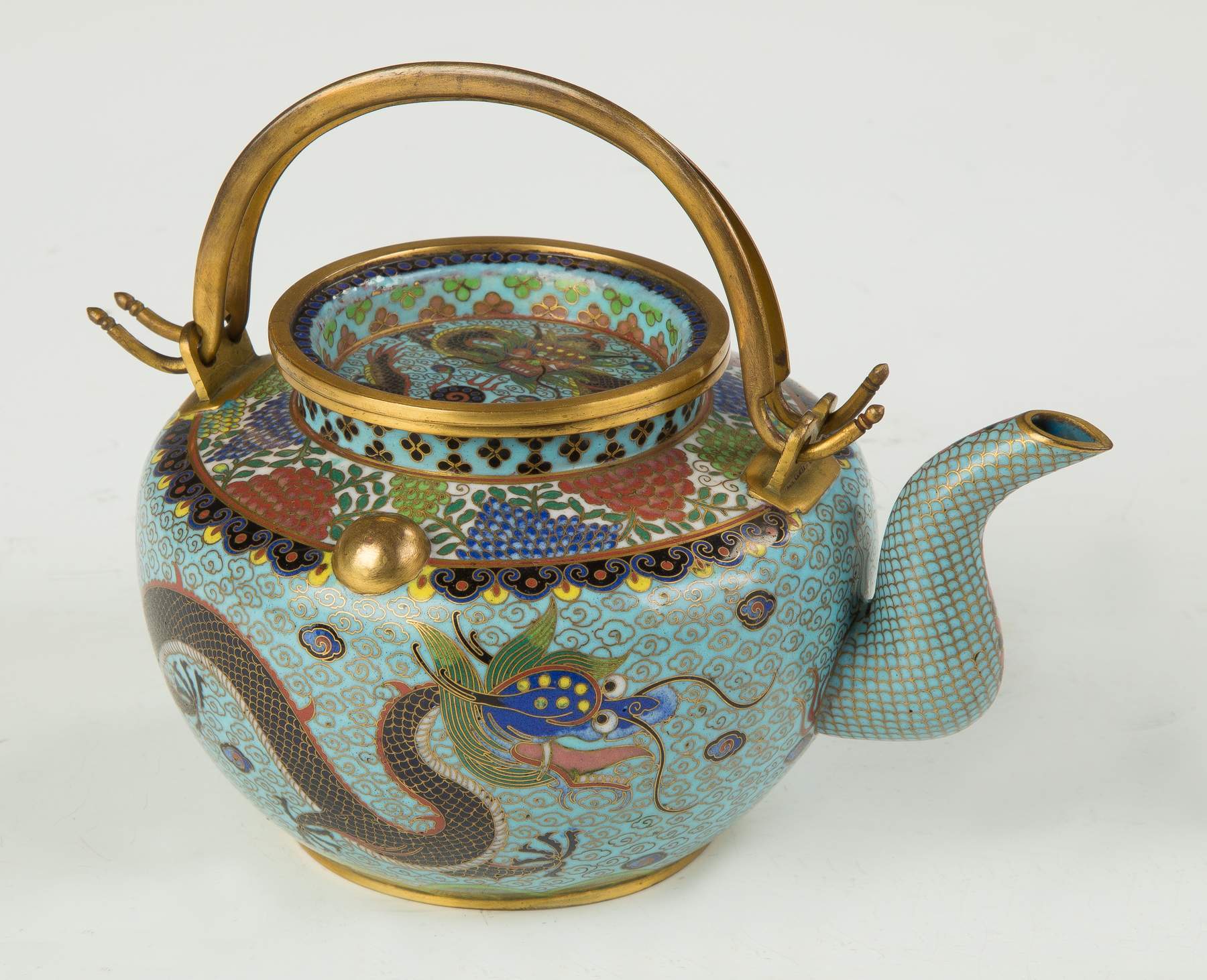 Chinese Cloisonne Teapot | Cottone Auctions