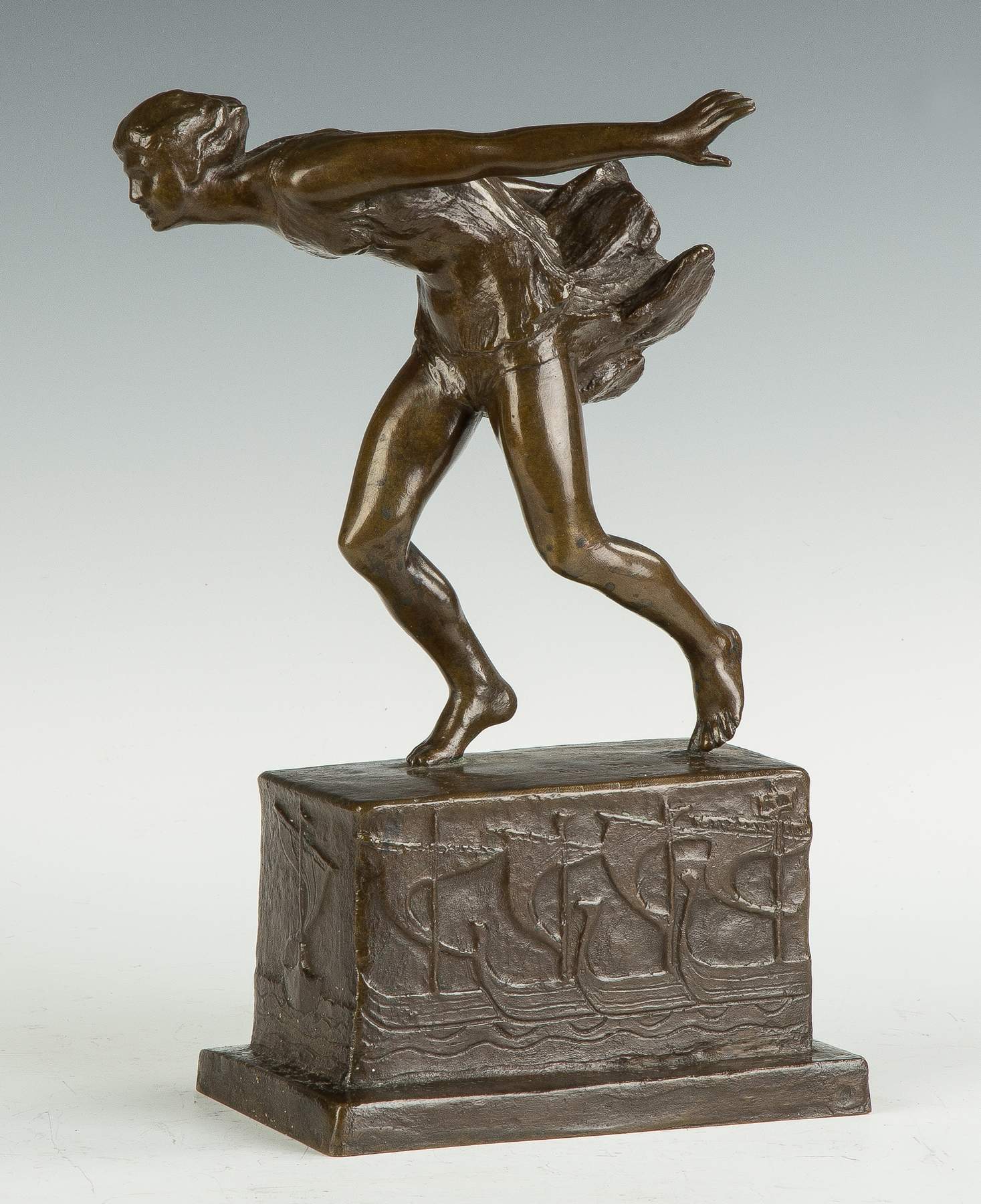 Alice Wright (American,1881-1975) Art Deco Bronze Sculpture of a ...
