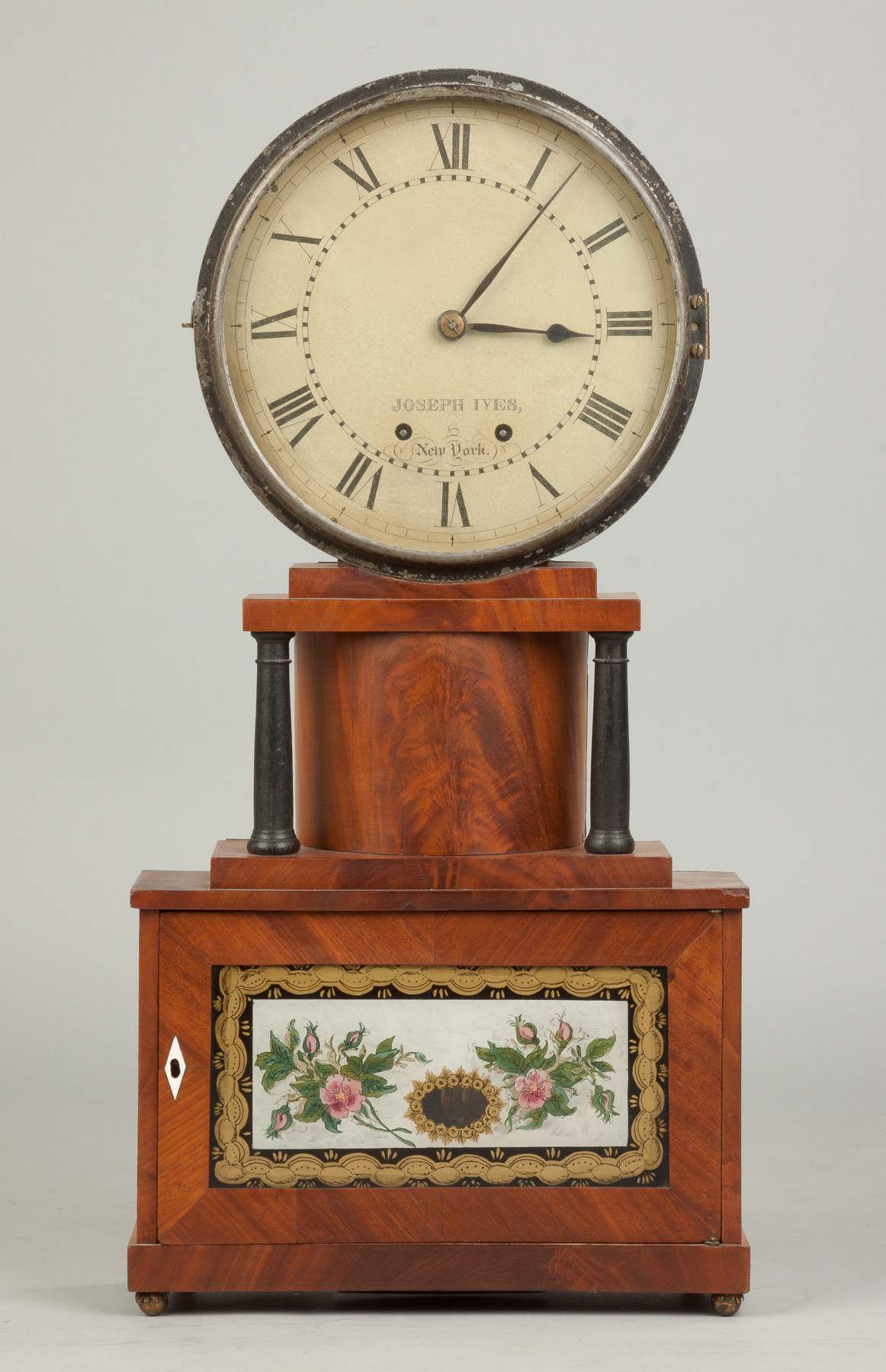 Rare Joseph Ives Brooklyn Model Shelf Clock | Cottone Auctions
