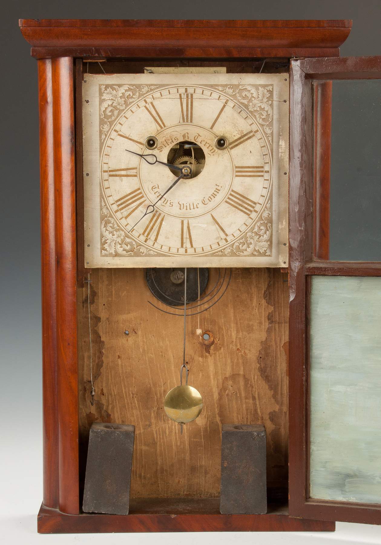 Silas Terry Four Column Shelf Clock | Cottone Auctions