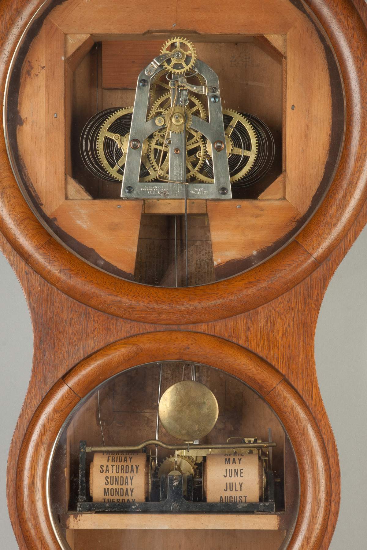 Ithaca Clock Co. #4 Office Calendar Wall Clock | Cottone Auctions