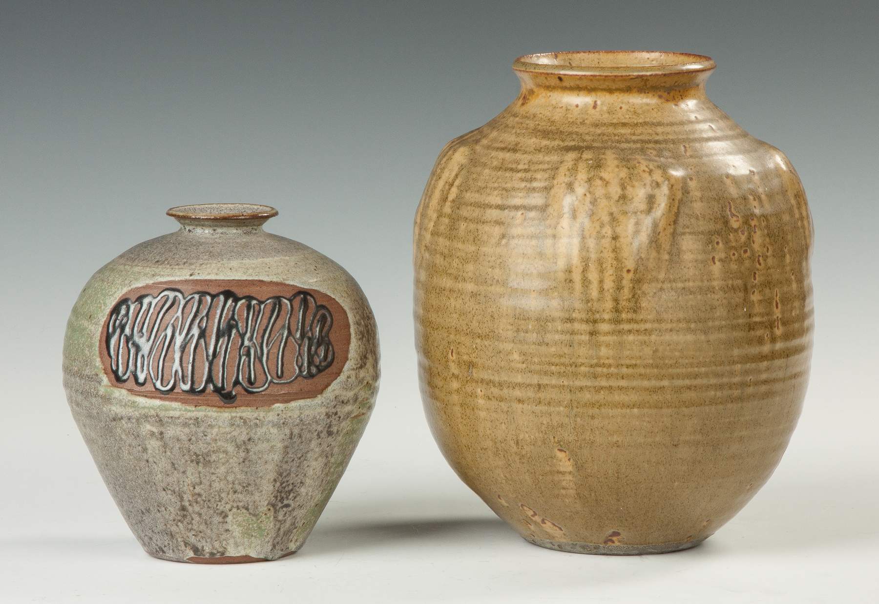 Two Herb Cohen (American, Born 1931) Art Pottery Vases | Cottone Auctions