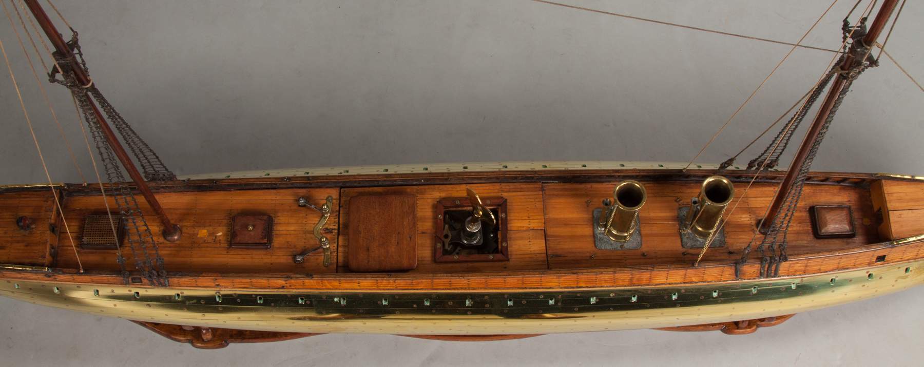 Fine & Rare English Clockwork Windsor Ship Model | Cottone Auctions