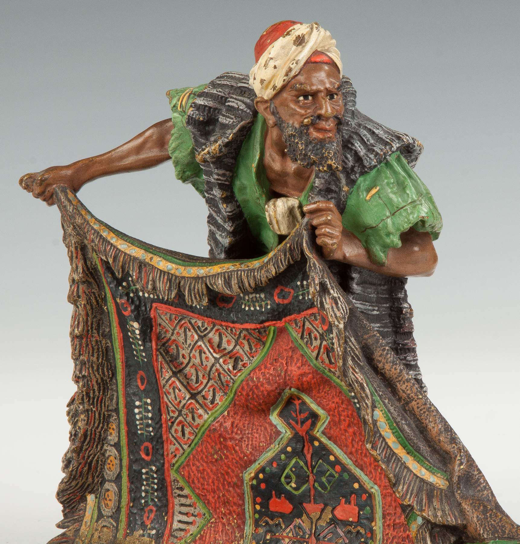 Bergman Arab Sculpture with Oriental Carpet | Cottone Auctions