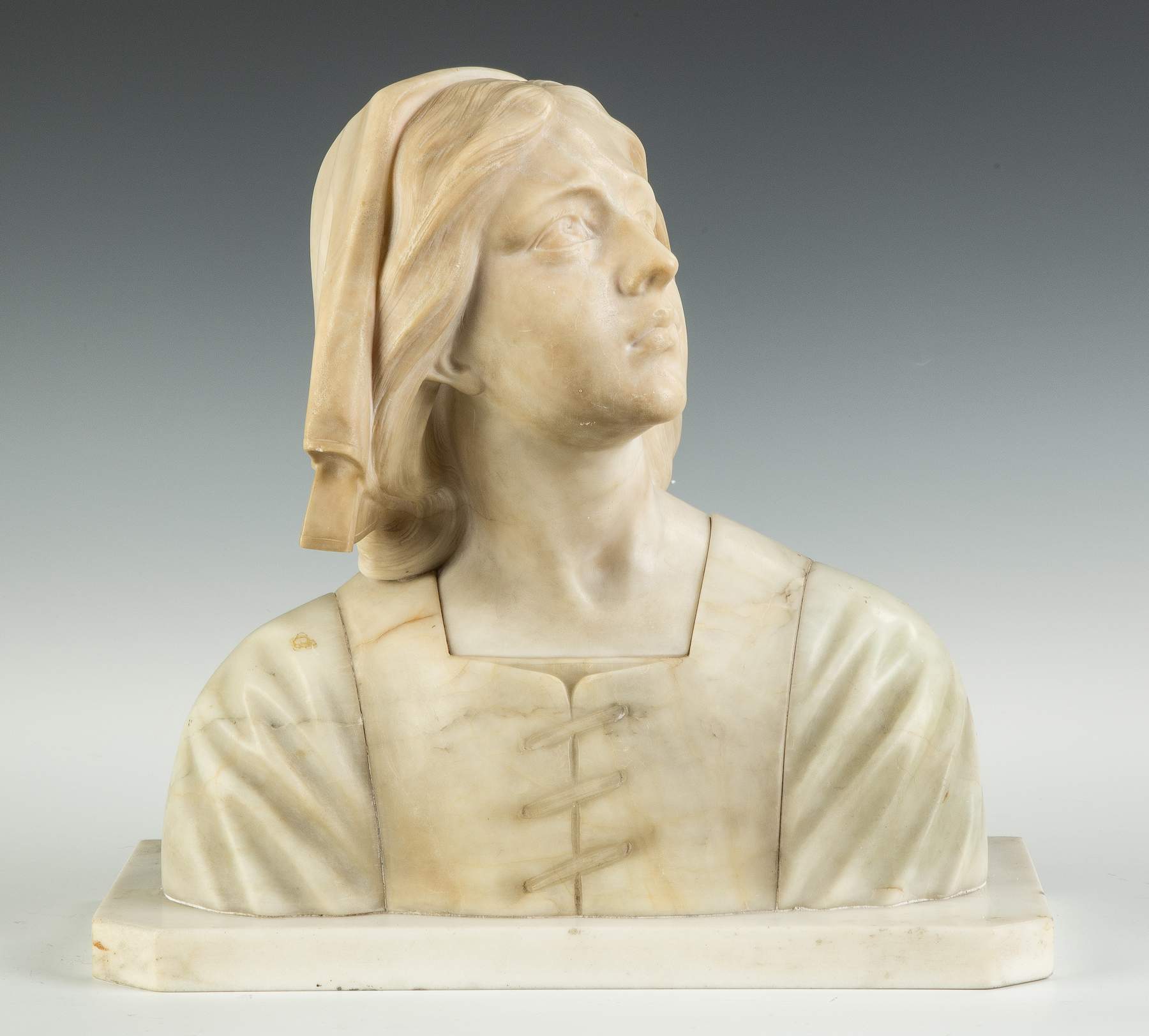 Alabaster Bust of a Young Lady | Cottone Auctions