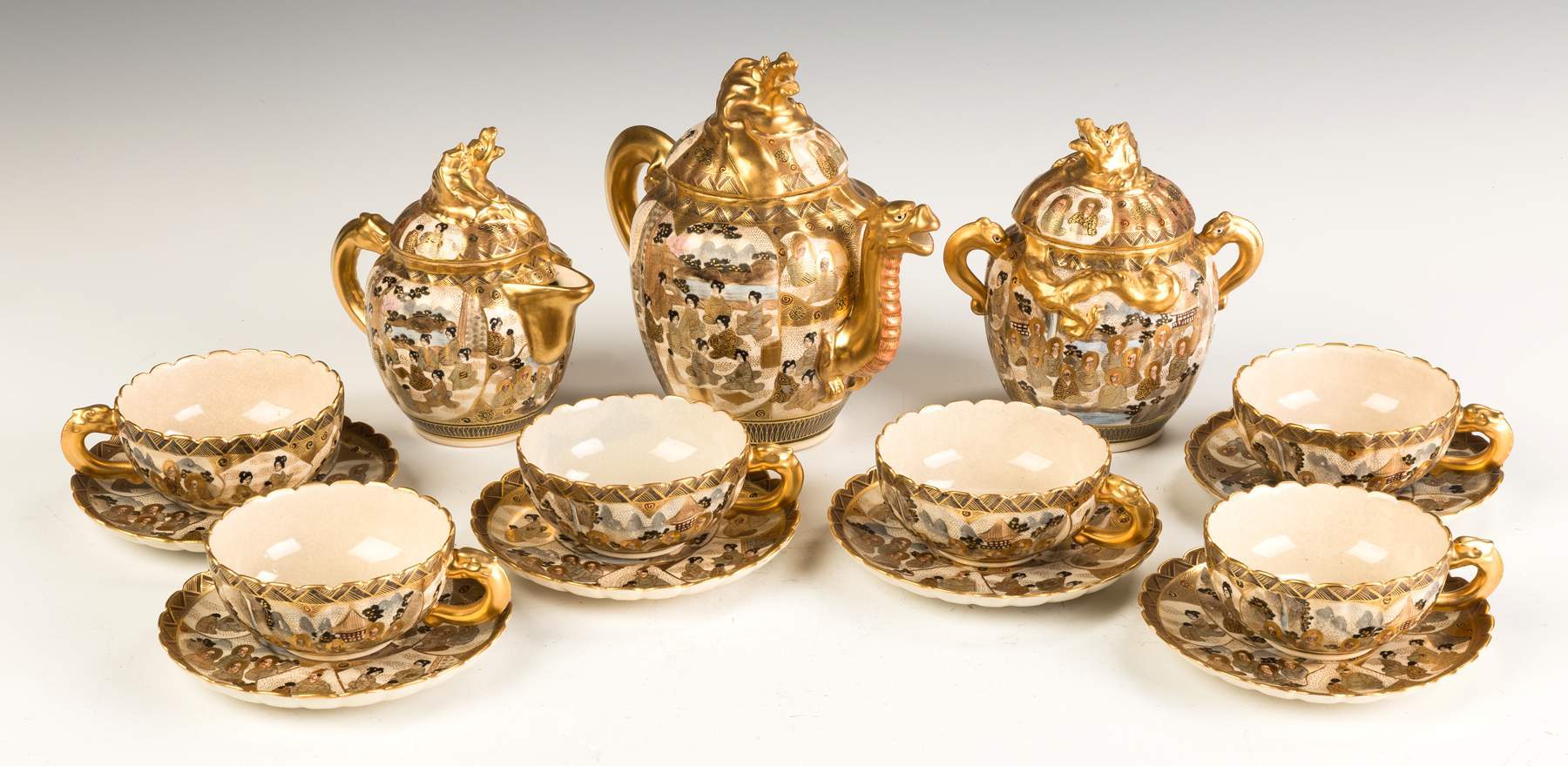 Japanese Satsuma Tea Set | Cottone Auctions