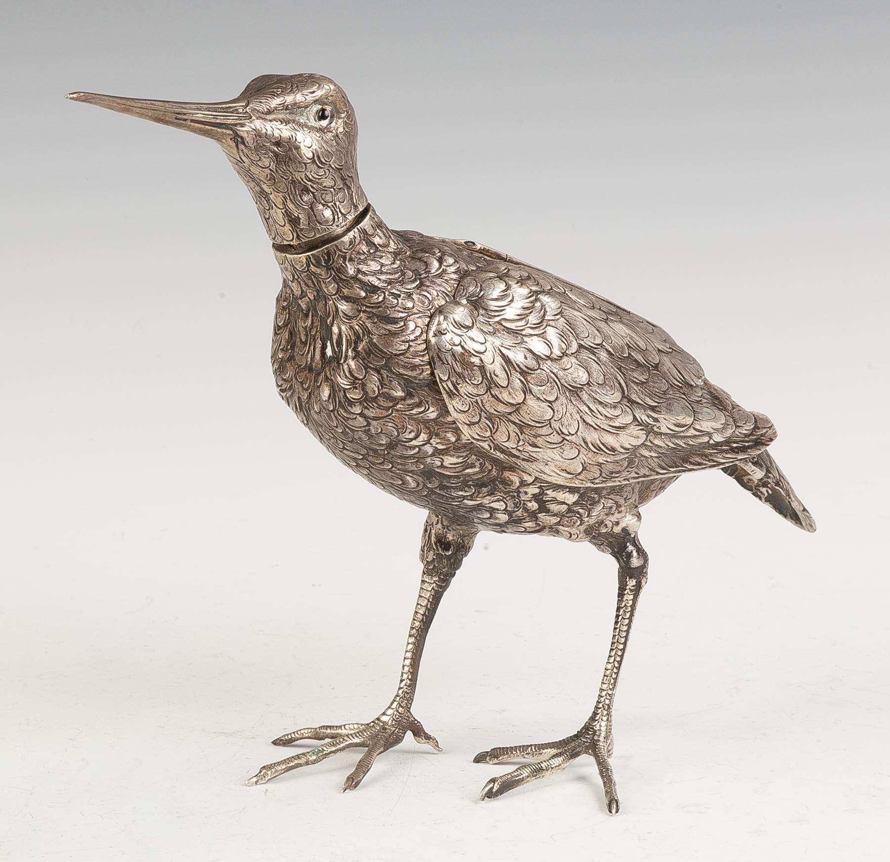 German 800 Silver Bird Decanter, Rare Form | Cottone Auctions