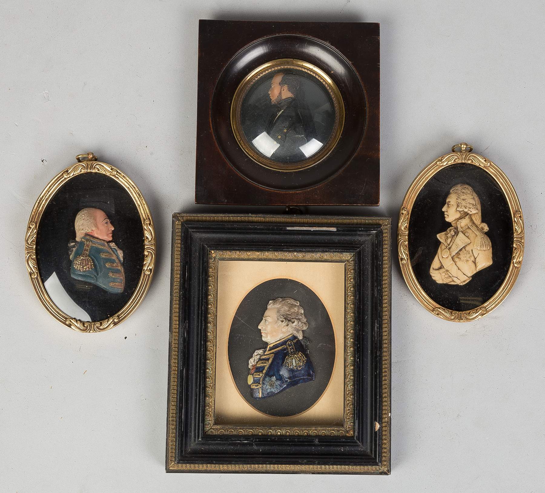 19th Century Miniature Wax Portraits | Cottone Auctions