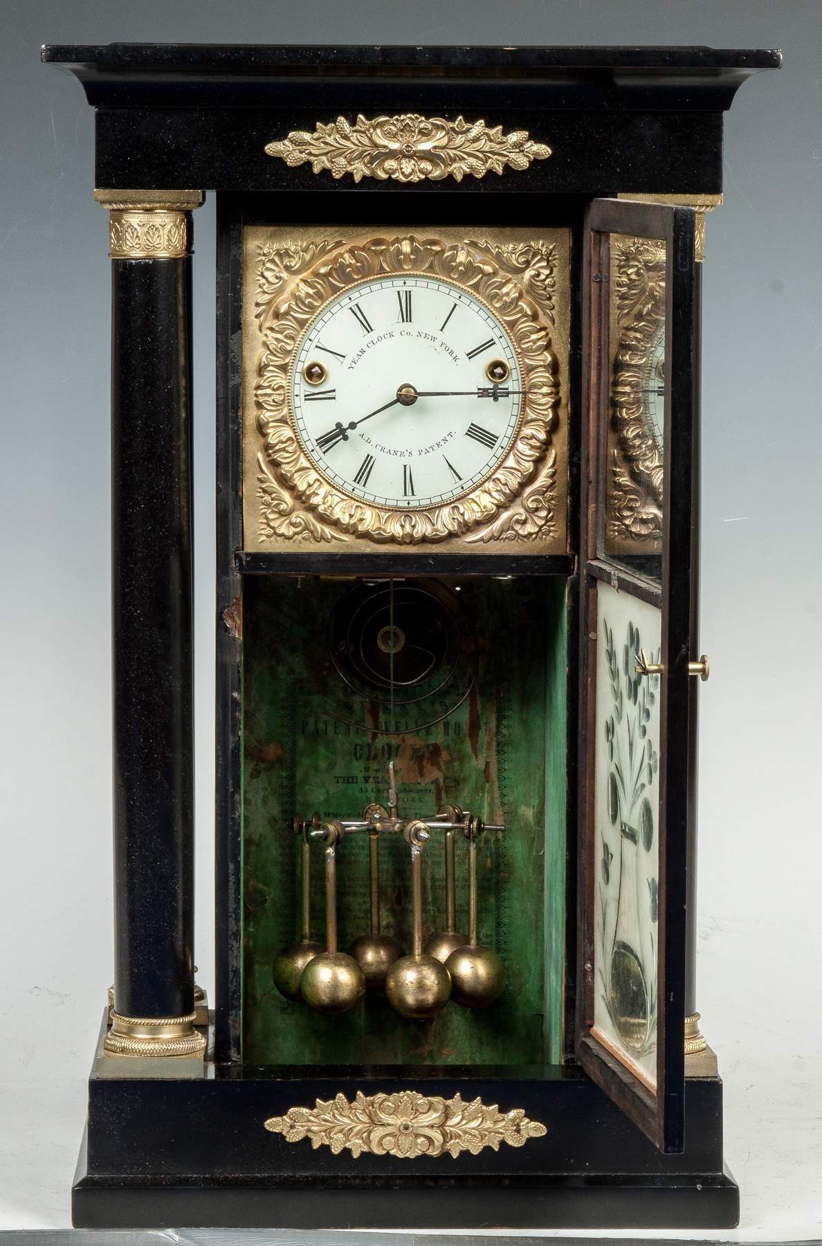 A.D. Cranes Patent Year Shelf Clock | Cottone Auctions