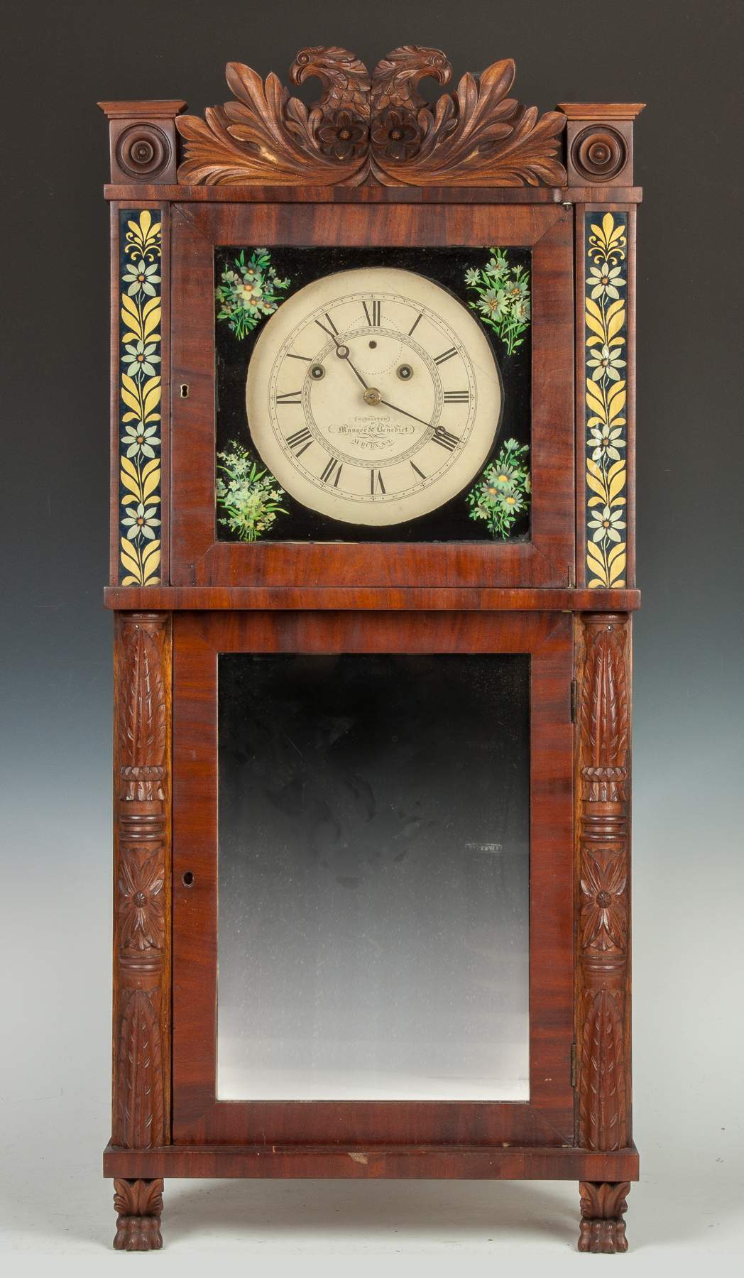 Asa Munger Shelf Clock, Auburn, NY | Cottone Auctions