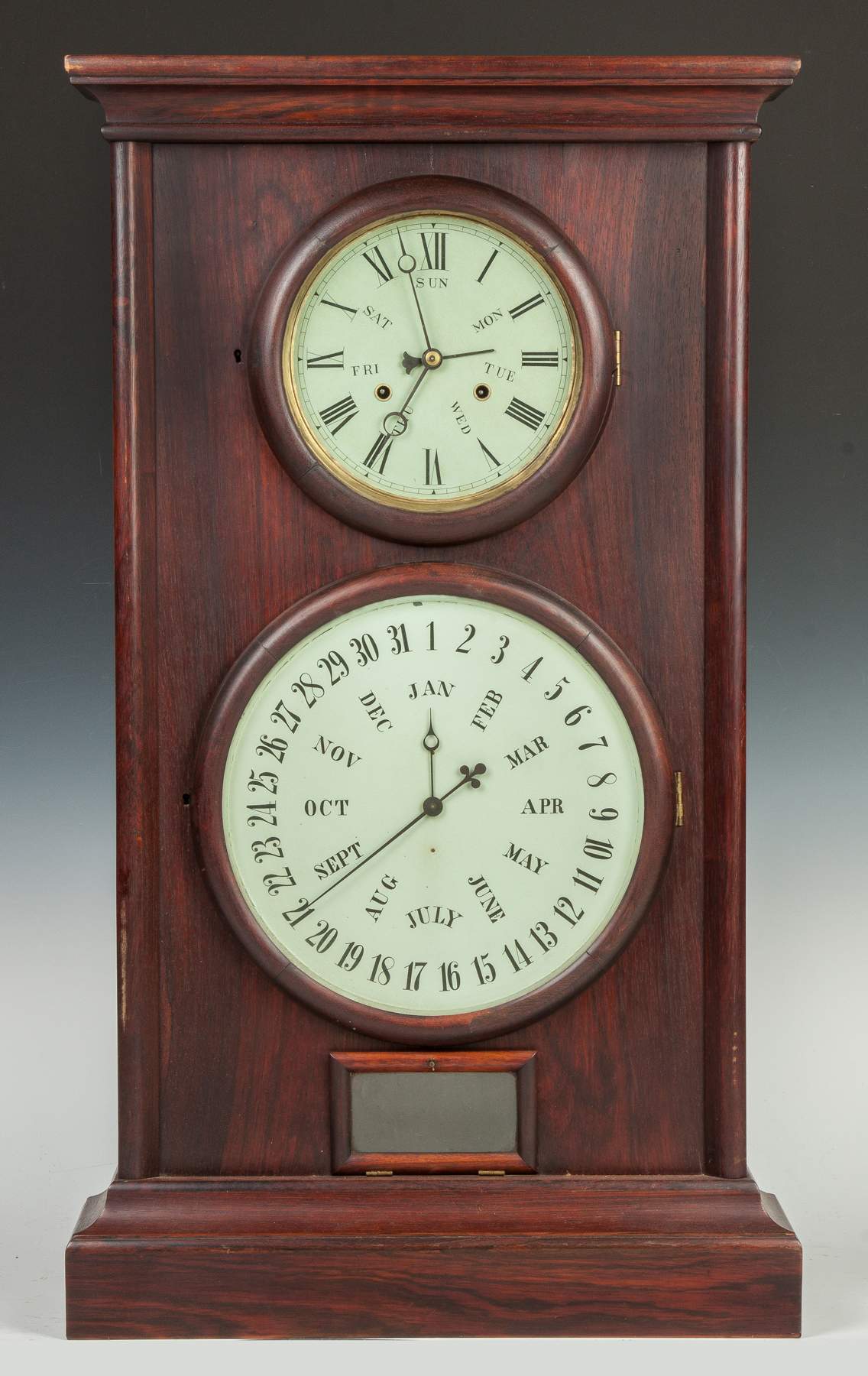 B.B. Lewis Perpetual Calendar for L.F. & W.W. Carter Shelf Clock ...