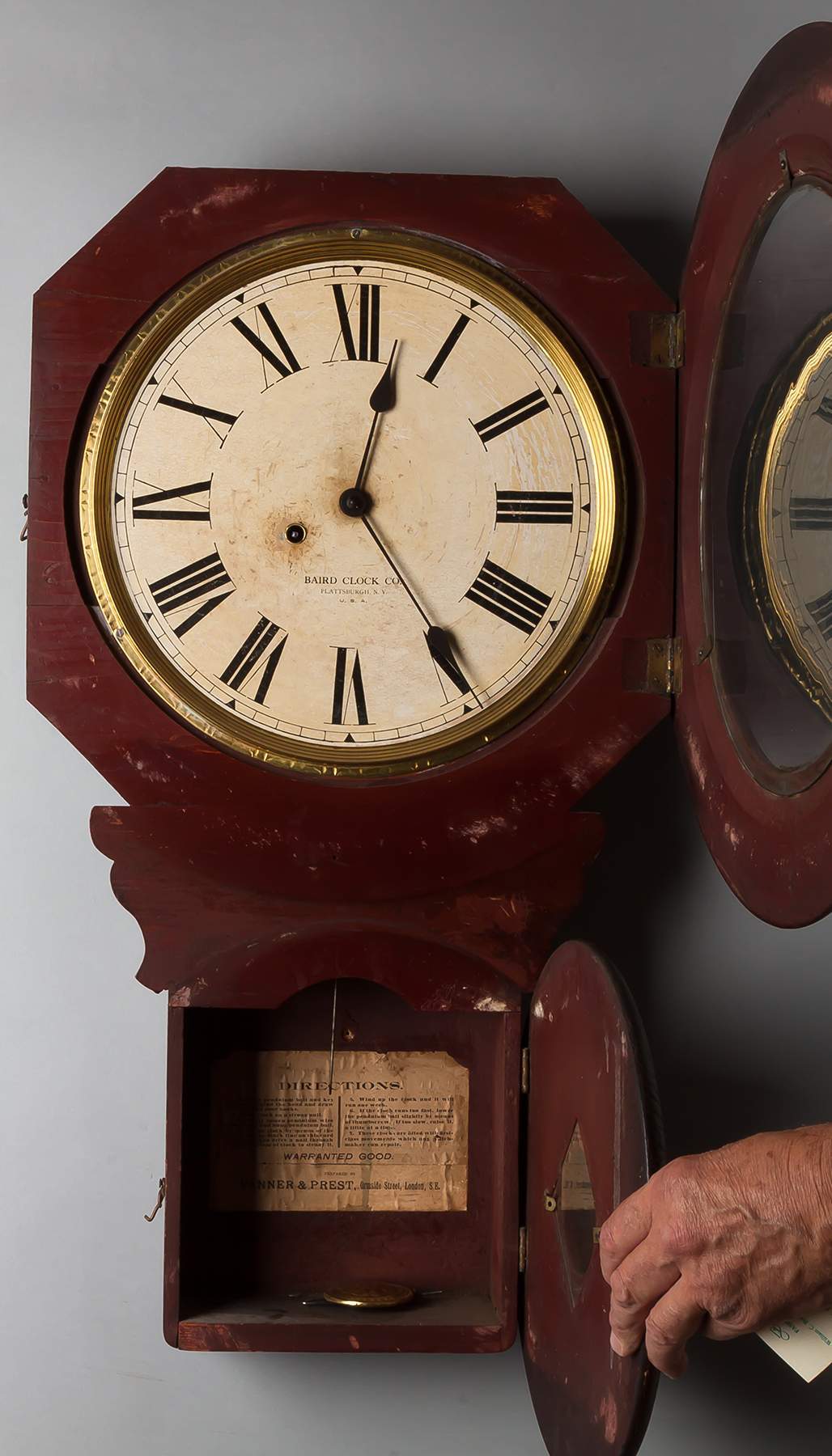 Baird Advertising Clock, Plattsburgh, NY for Vanner & Prest's ...