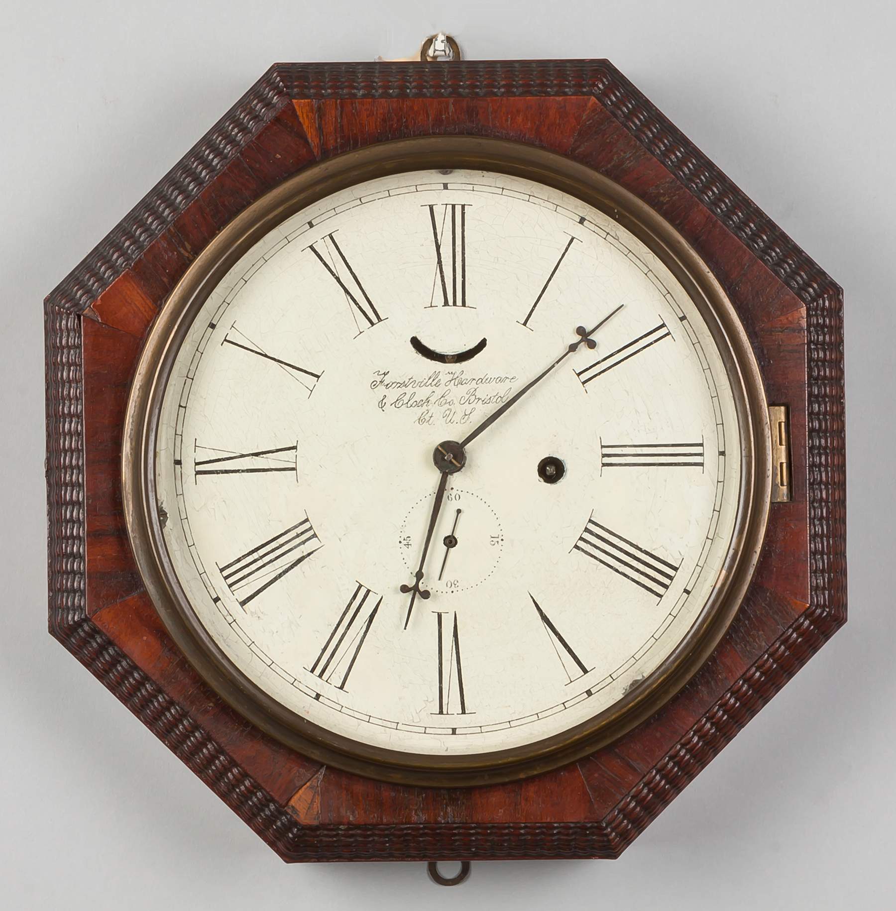 Forestville Hardware & Clock Co. Miniature Gallery Clock, Bristol, CT ...