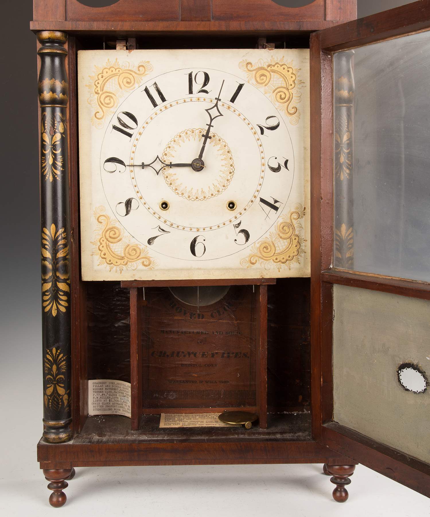 Chauncey Ives Jester Top Shelf Clock | Cottone Auctions