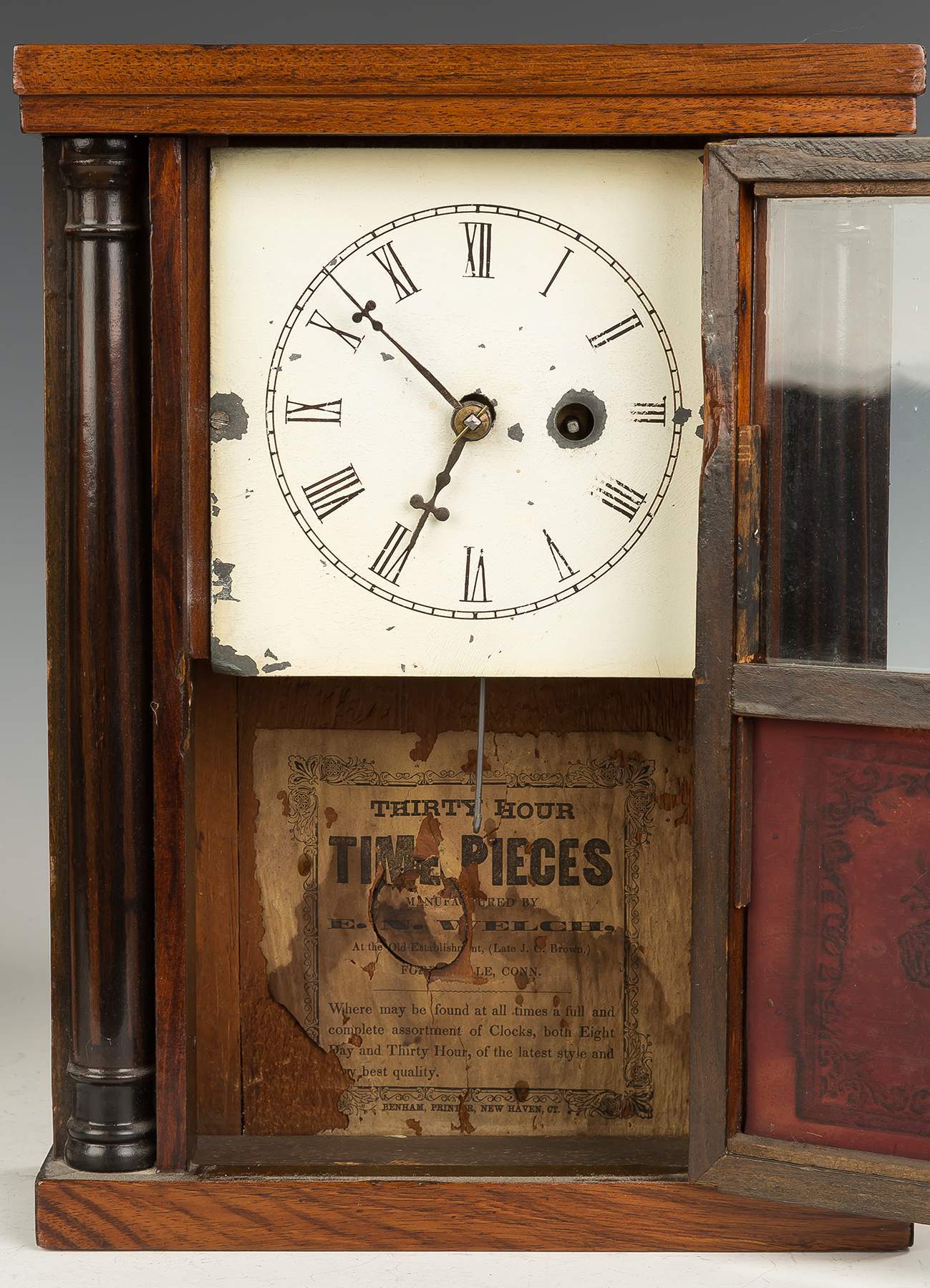 E.N. Welch Miniature Cottage Shelf Clock | Cottone Auctions