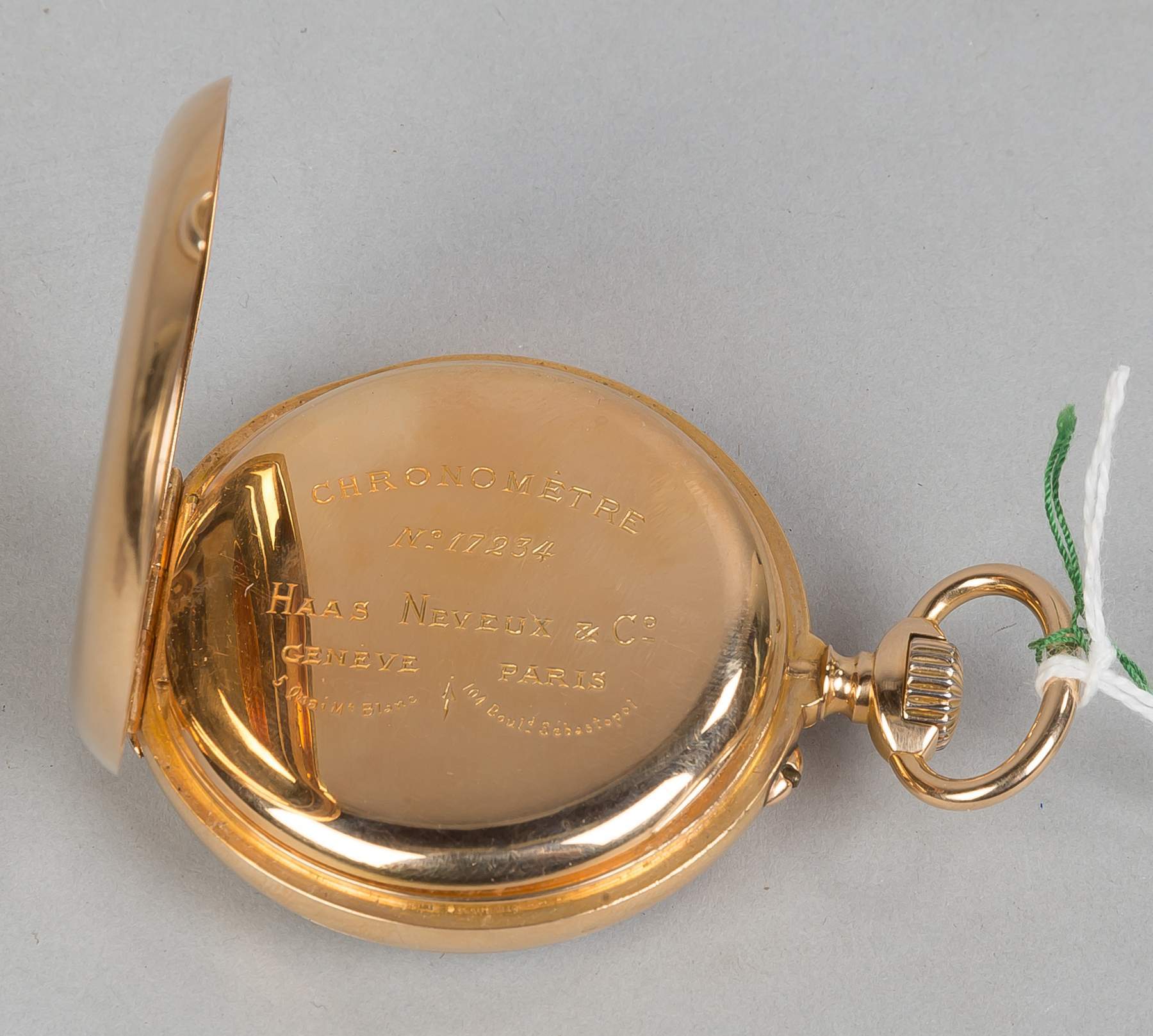Chronometre 18k Gold Pocket Watch | Cottone Auctions