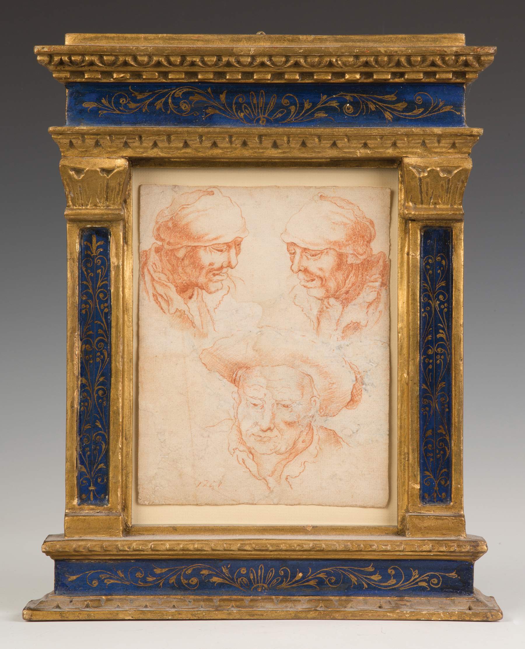 Old Masters Red Chalk Study of Heads | Cottone Auctions