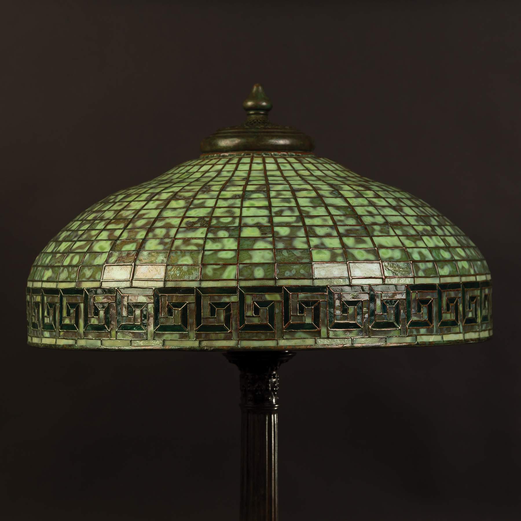 Tiffany Studios Greek Key Lamp | Cottone Auctions