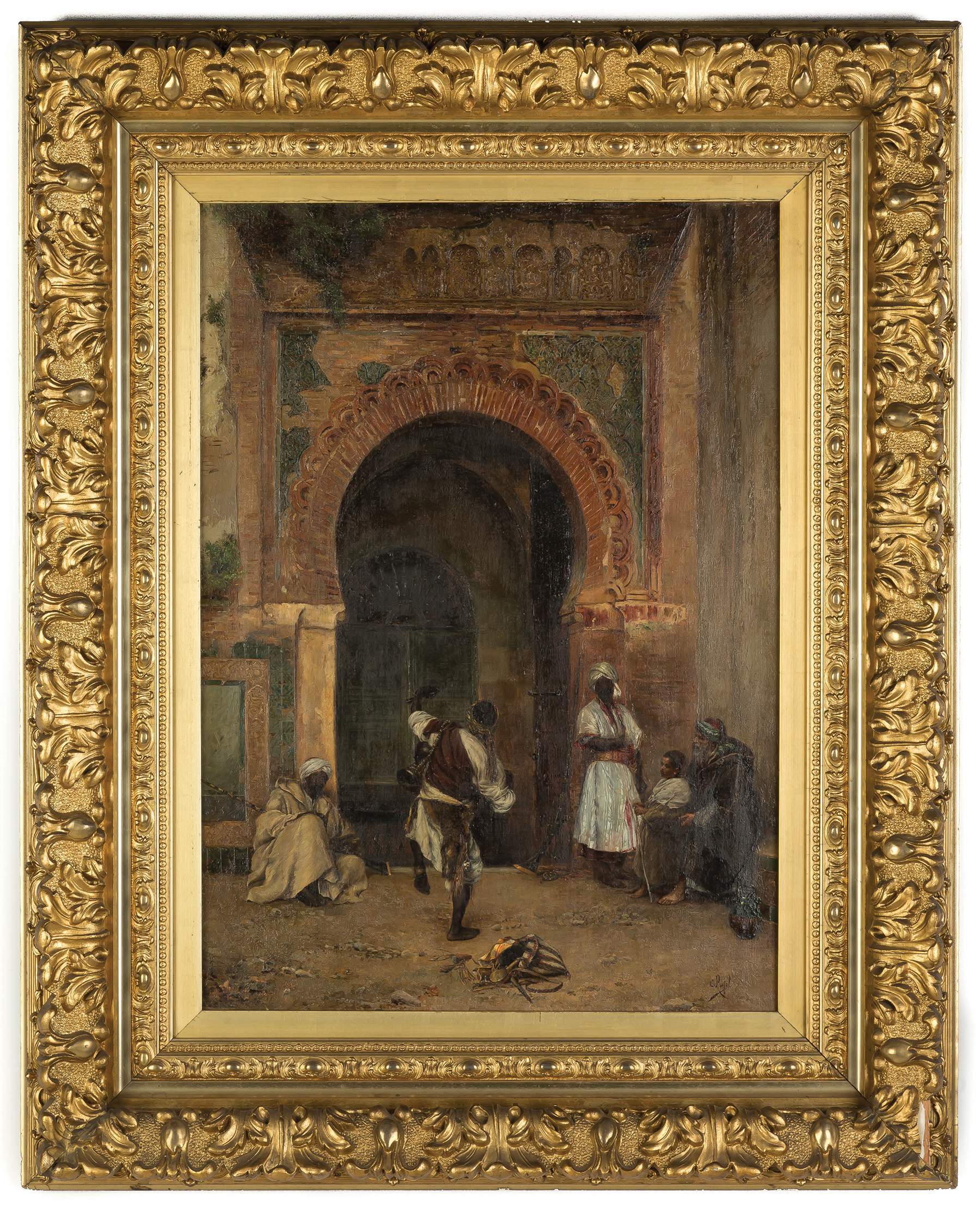 Casimir Paul Pujol (French, Born 1848) Hairum Scene | Cottone Auctions